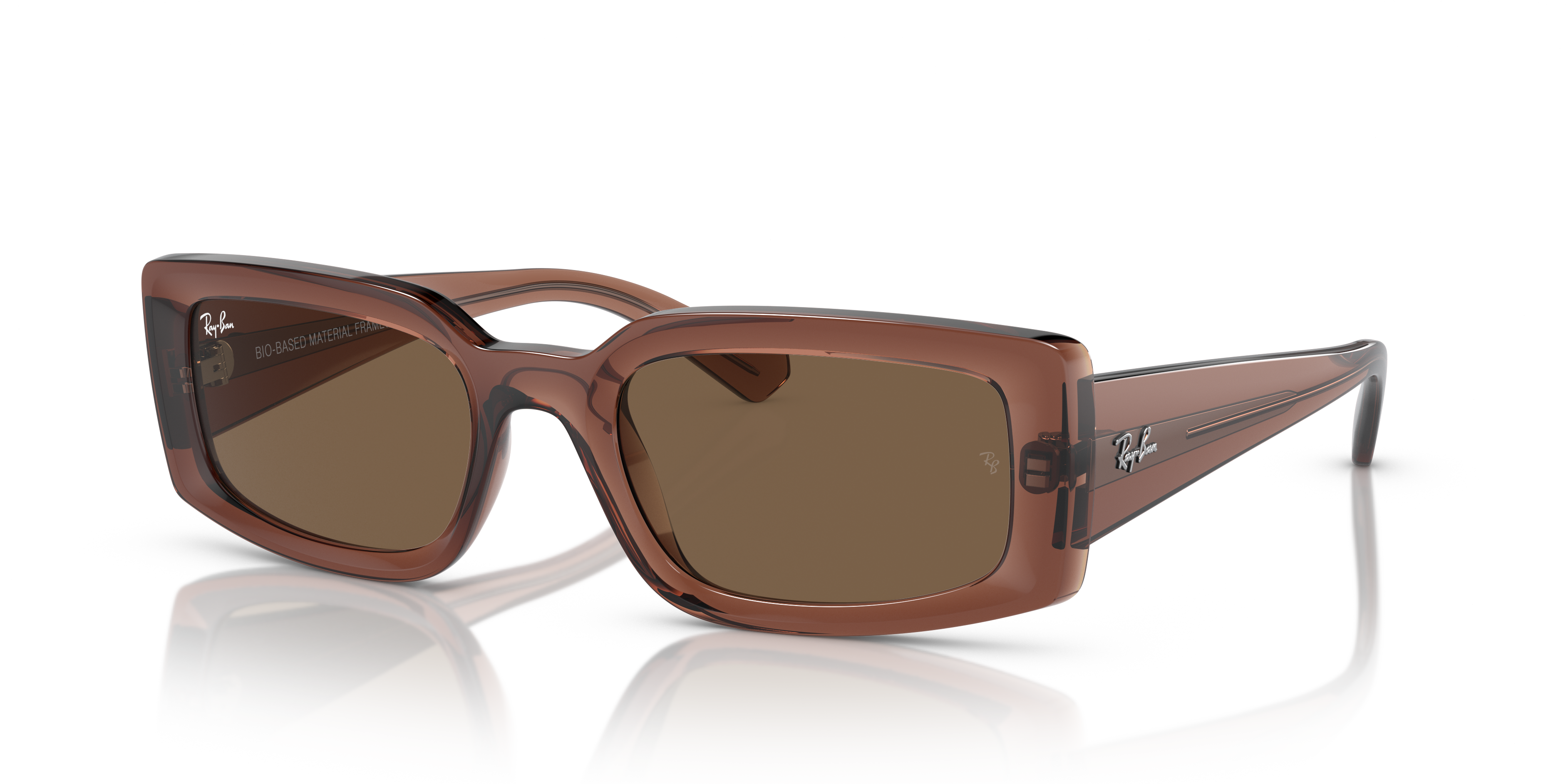 Kiliane Bio-based Sunglasses in Transparent Brown and Dark Brown ...