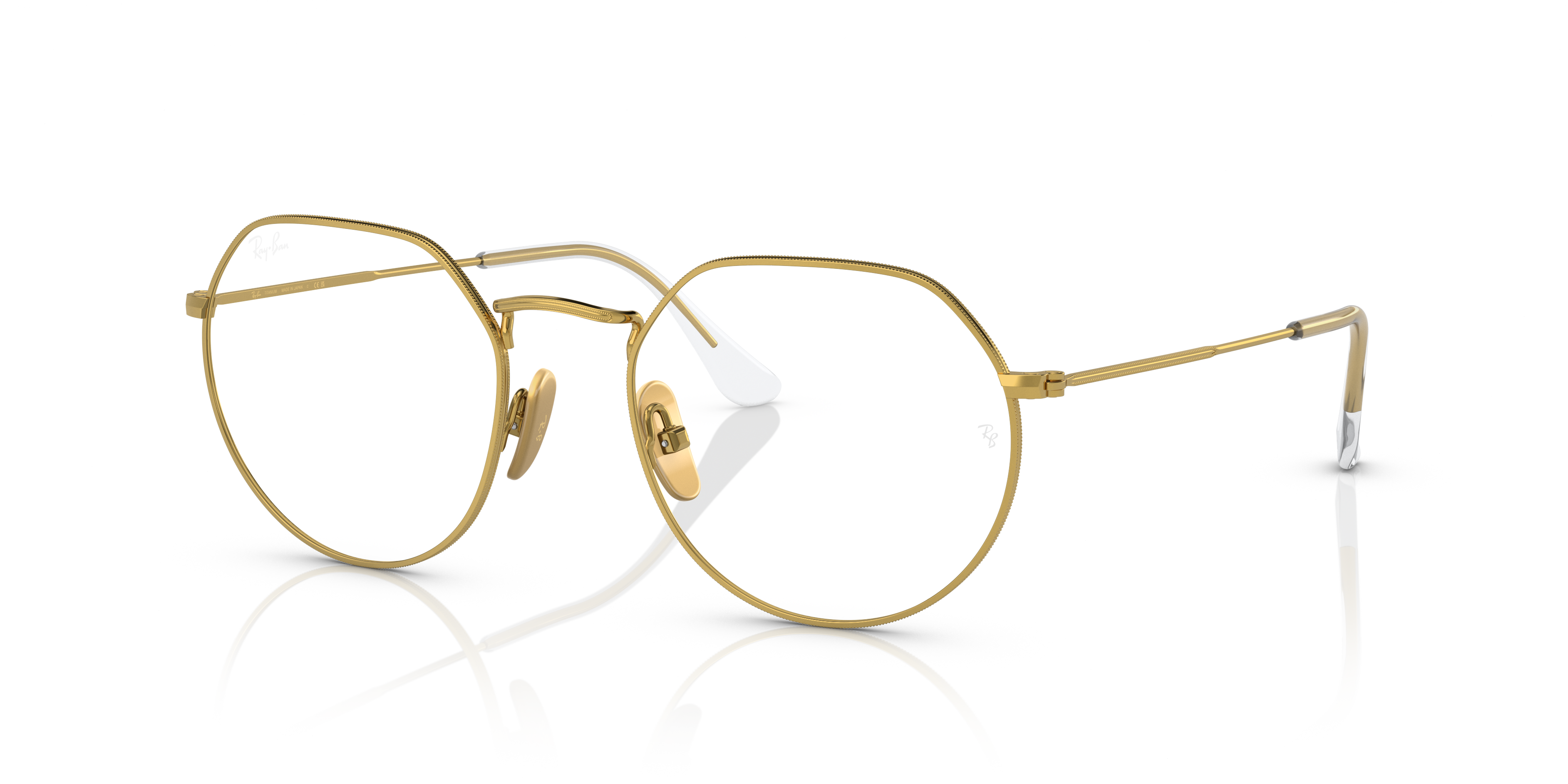Jack Titanium Optics Eyeglasses with Polished Gold Frame - RB8165V ...