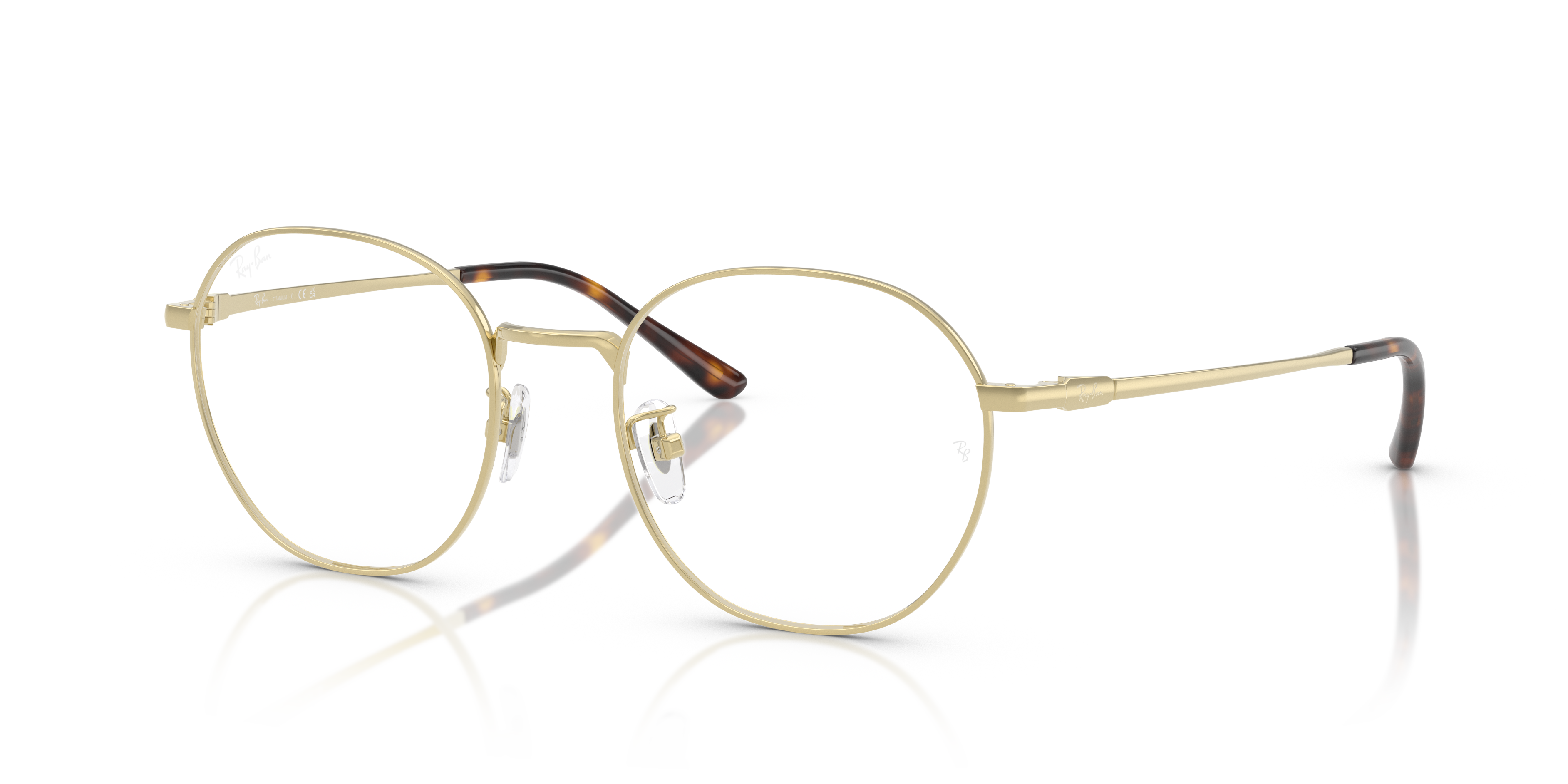 Rb8778d Optics Titanium 镜架 浅金色 光学眼镜 - RB8778D | Ray-Ban®