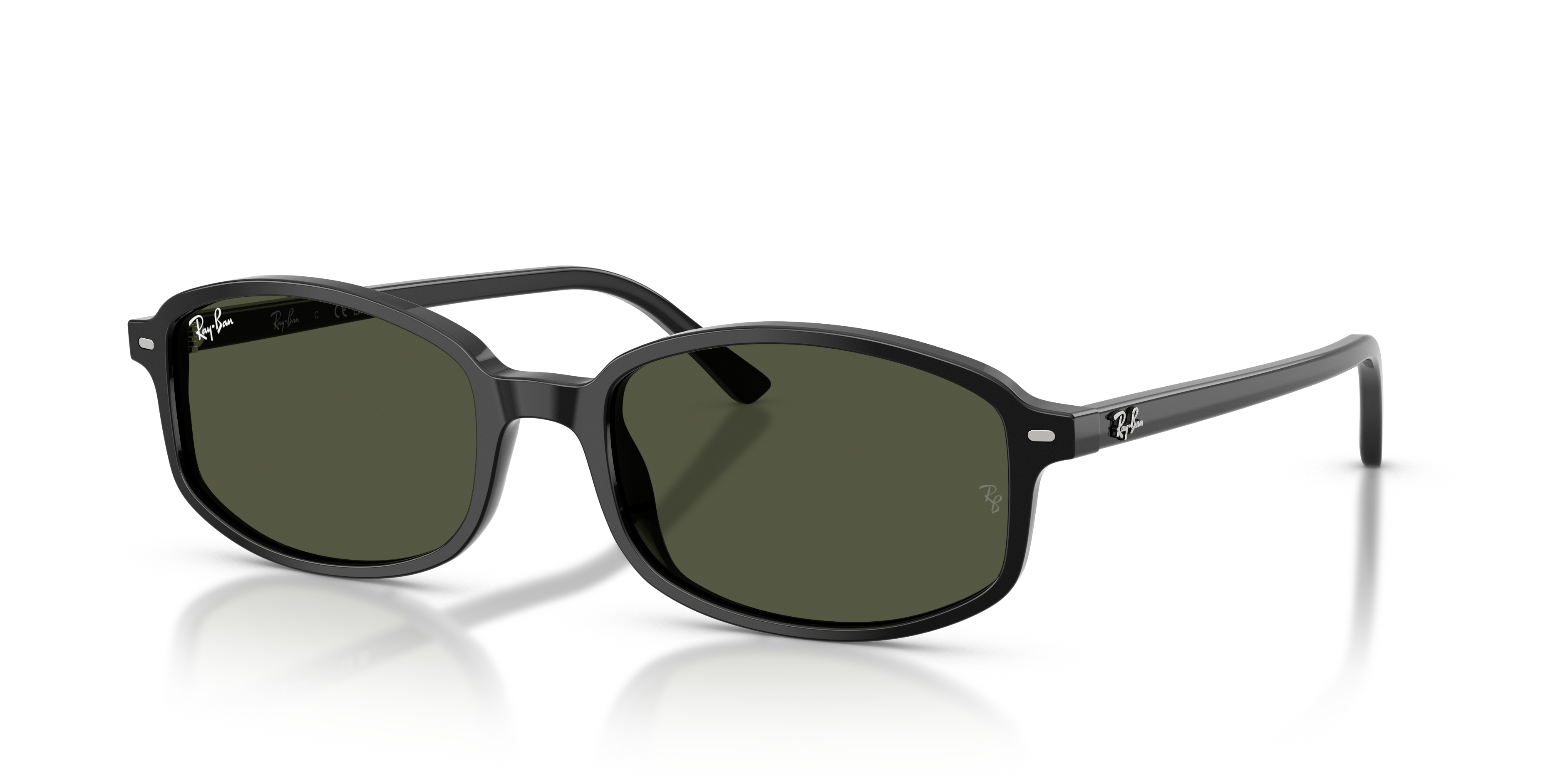 Sam Sunglasses in Black and Green - RB2232F | Ray-Ban® CA