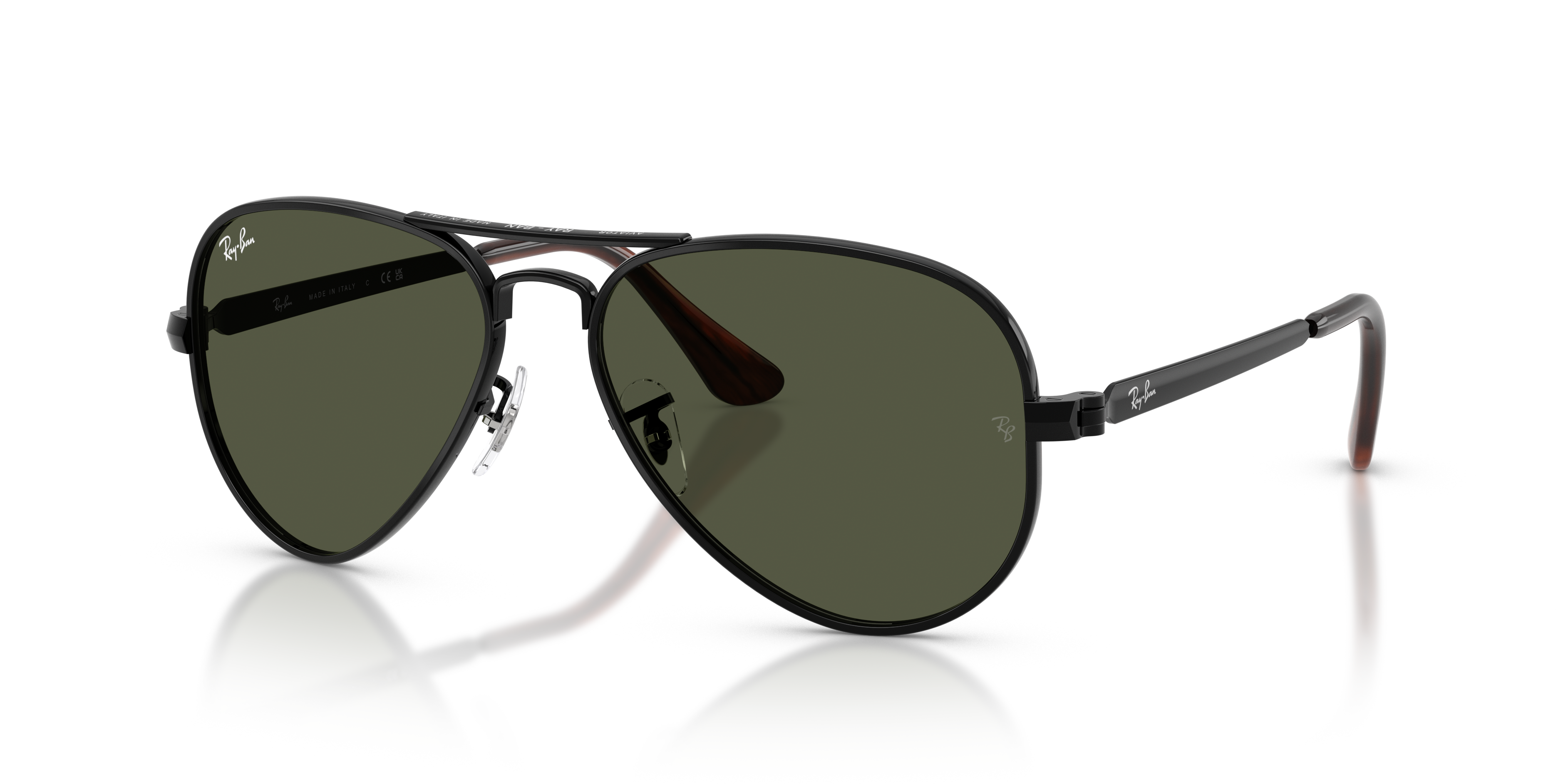 Aviator Max Les lunettes de soleil Noir en Vert - RB3925 | Ray-Ban® CA