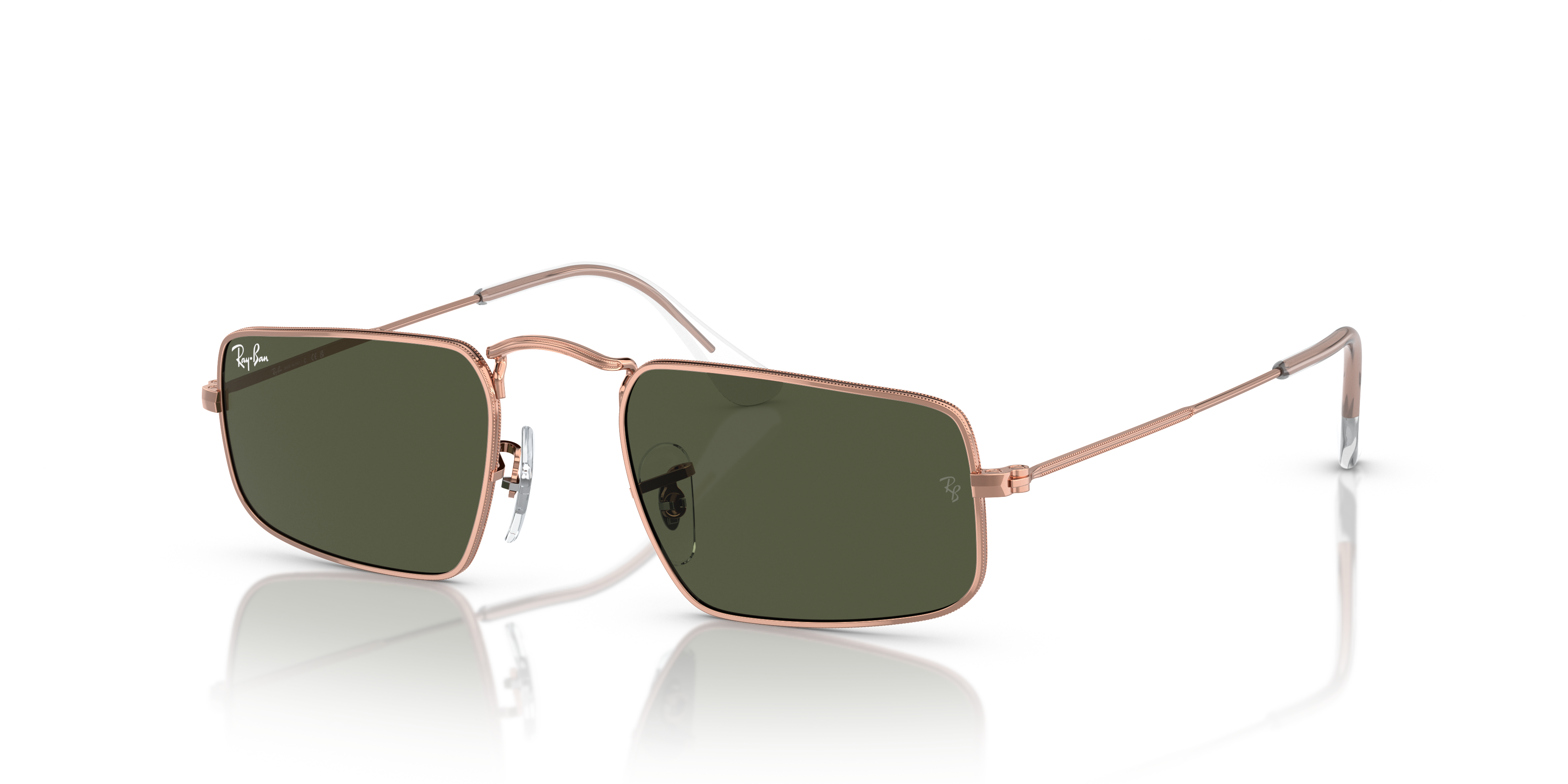 Julie Rose Gold Sunglasses in Rose Gold and Green - RB3957 | Ray-Ban® US