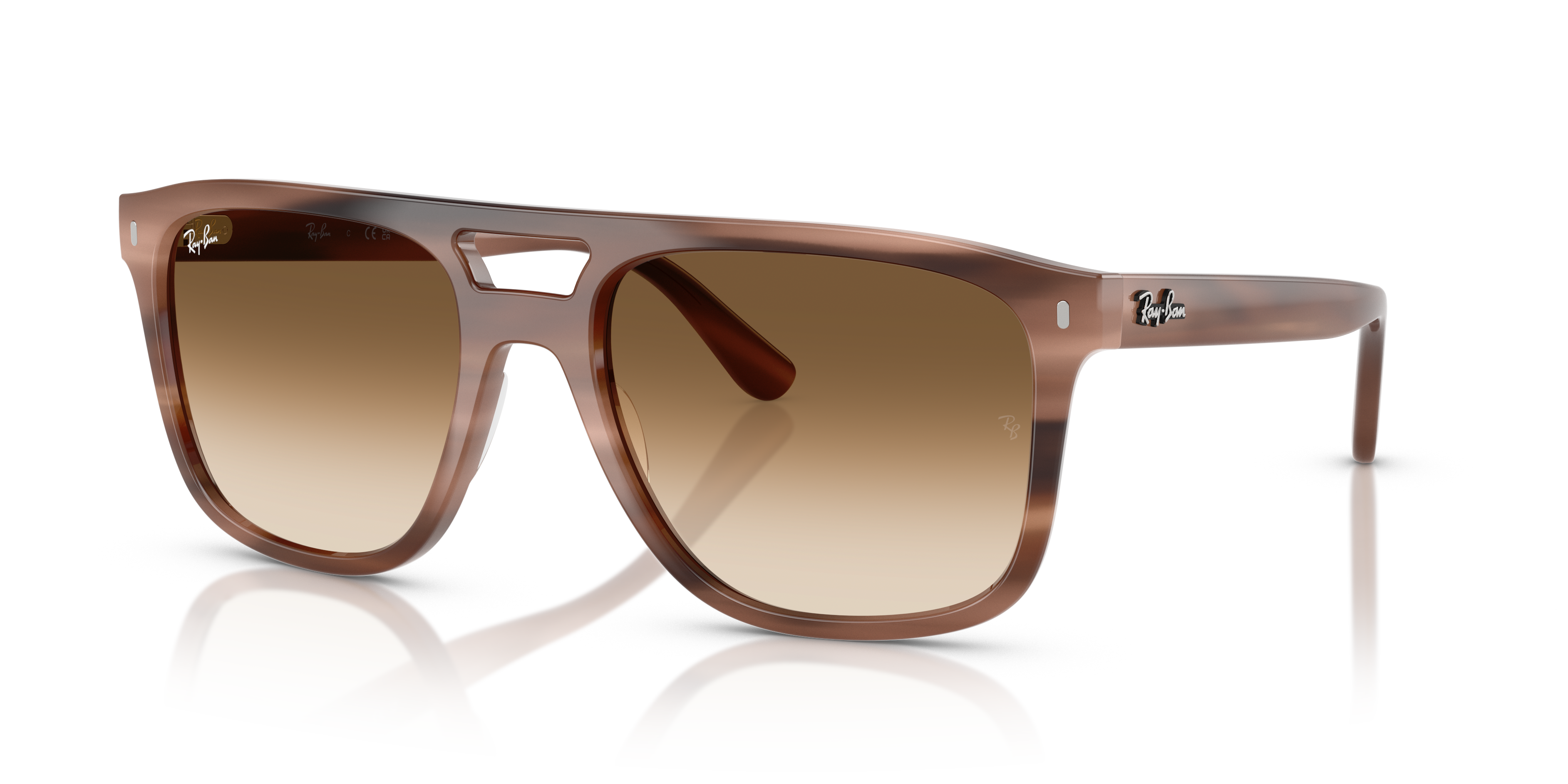 Rb2213 Sunglasses in Havana Brown and Clear Gradient Brown - RB2213 ...