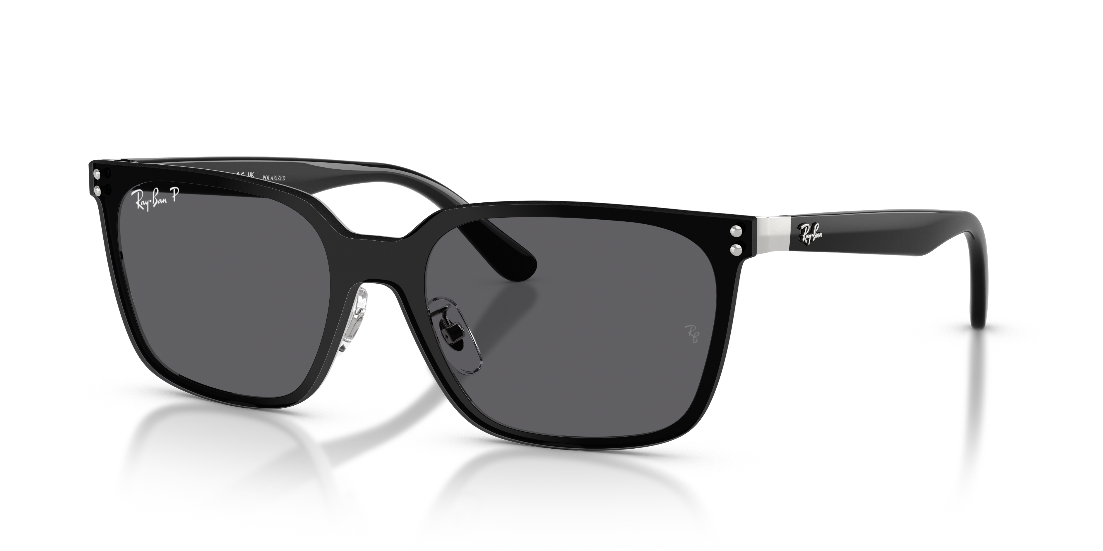 Rb3784d 搭 抛光 银色 的 灰色偏光镜片 (0-145) - RB3784D | Ray-Ban® 雷朋