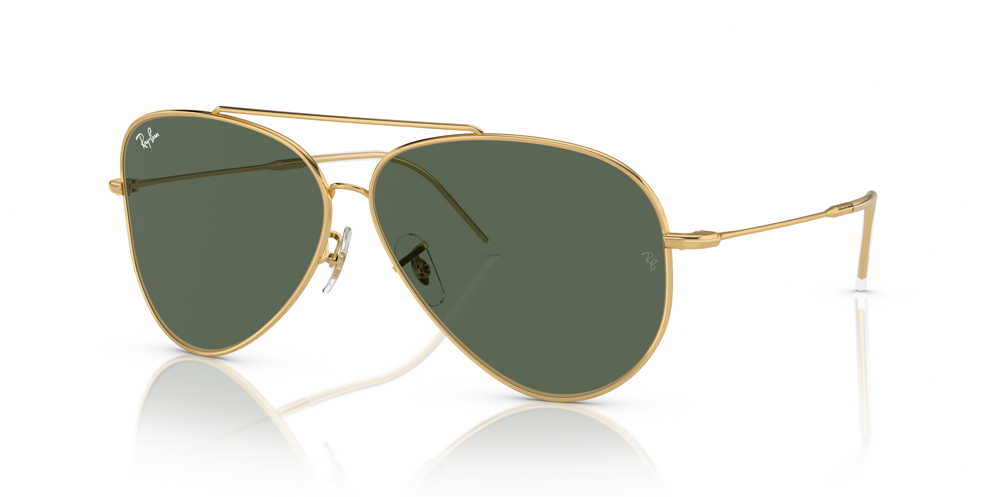 Aviator Reverse Sunglasses in Arista Gold and G-15 Green - RBR0101S | Ray-Ban® US