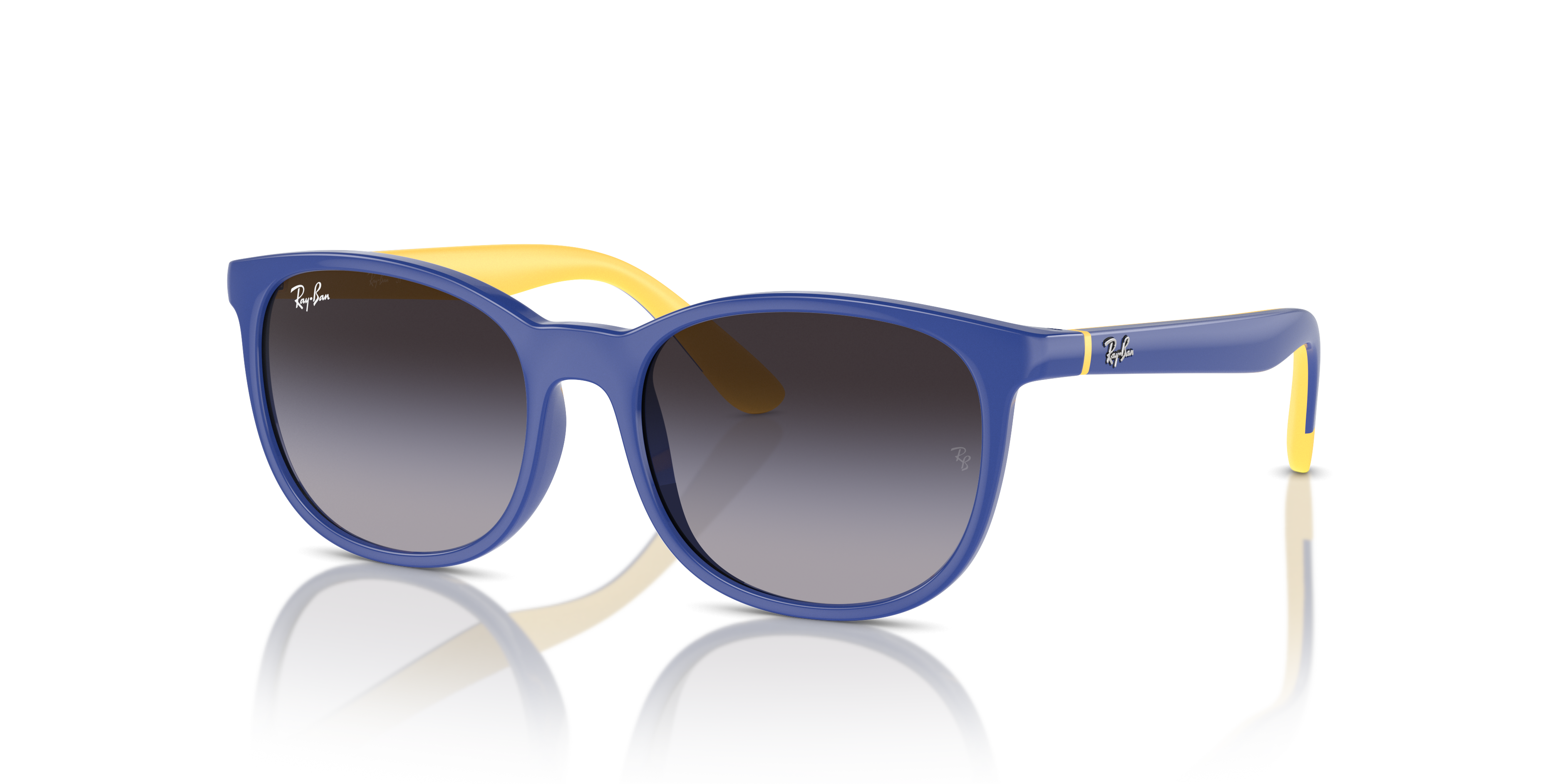 Rb9079s Kids Bio-based Sunglasses in Light Blue On Yellow and Violet ...