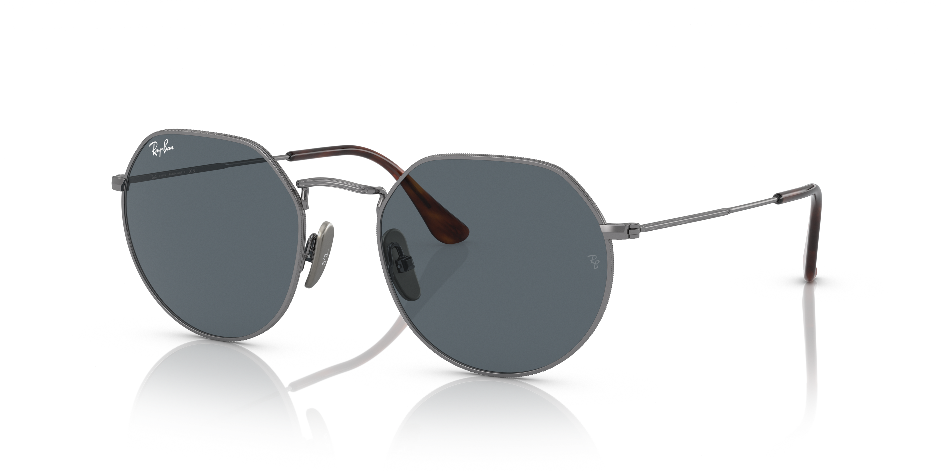 Jack Titanium Sunglasses in Gunmetal and Blue - RB8165 | Ray-Ban® US