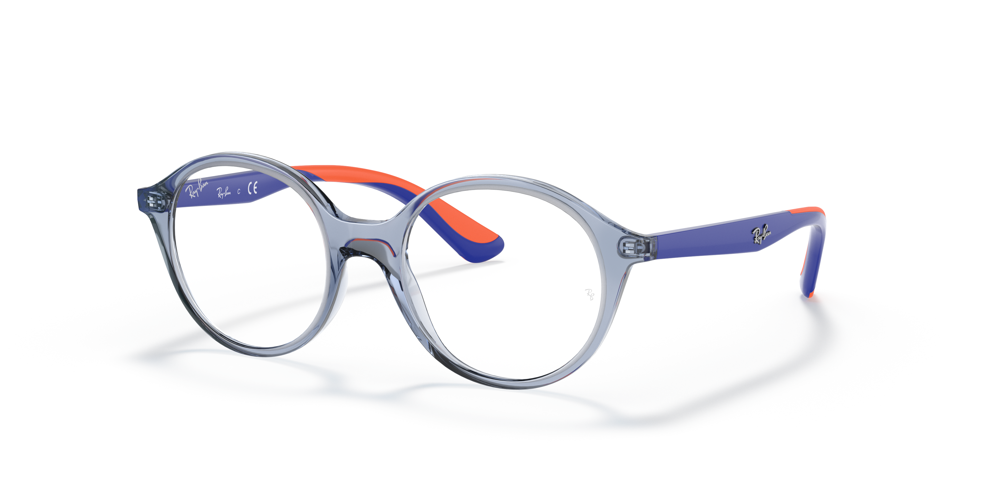 Rb1606 Optics Kids Eyeglasses with Polished Transparent Light Blue ...