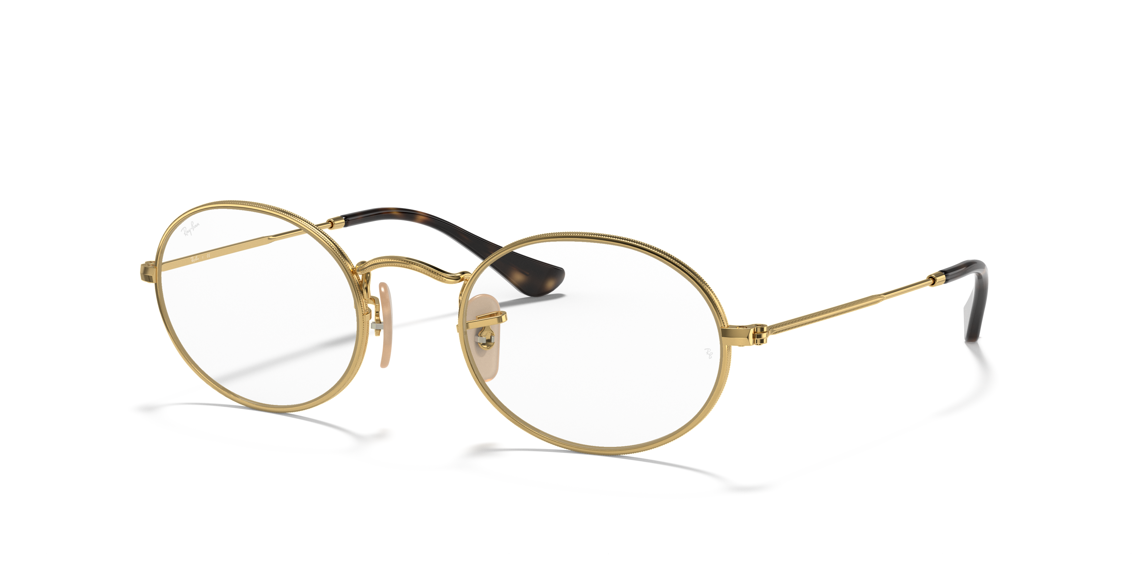 Oval Optics Eyeglasses with Arista Gold Frame - RB3547V | Ray-Ban® IE