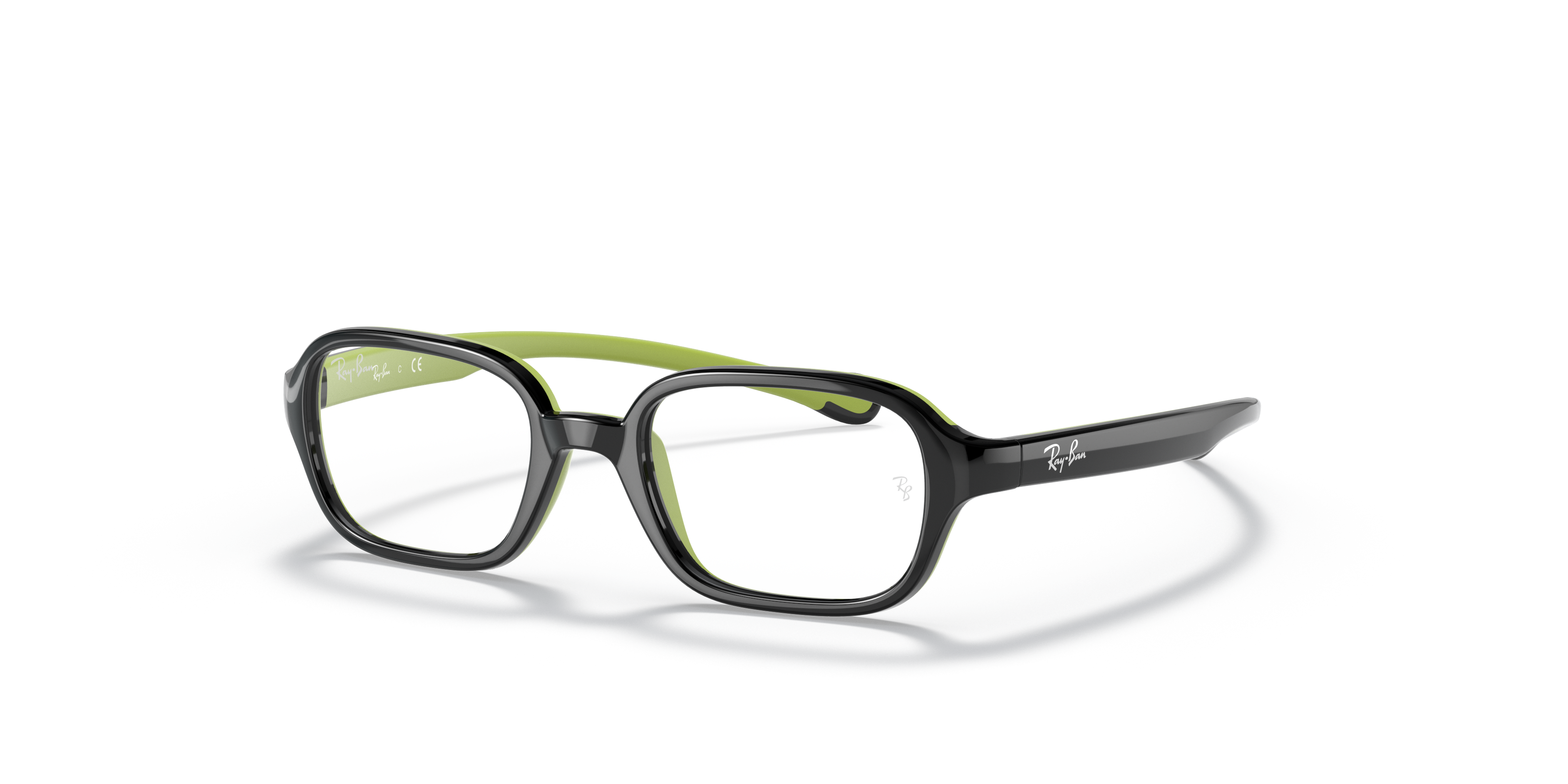 Rb9074 Optics Kids Eyeglasses with Black On Green Frame - RY9074V | Ray ...