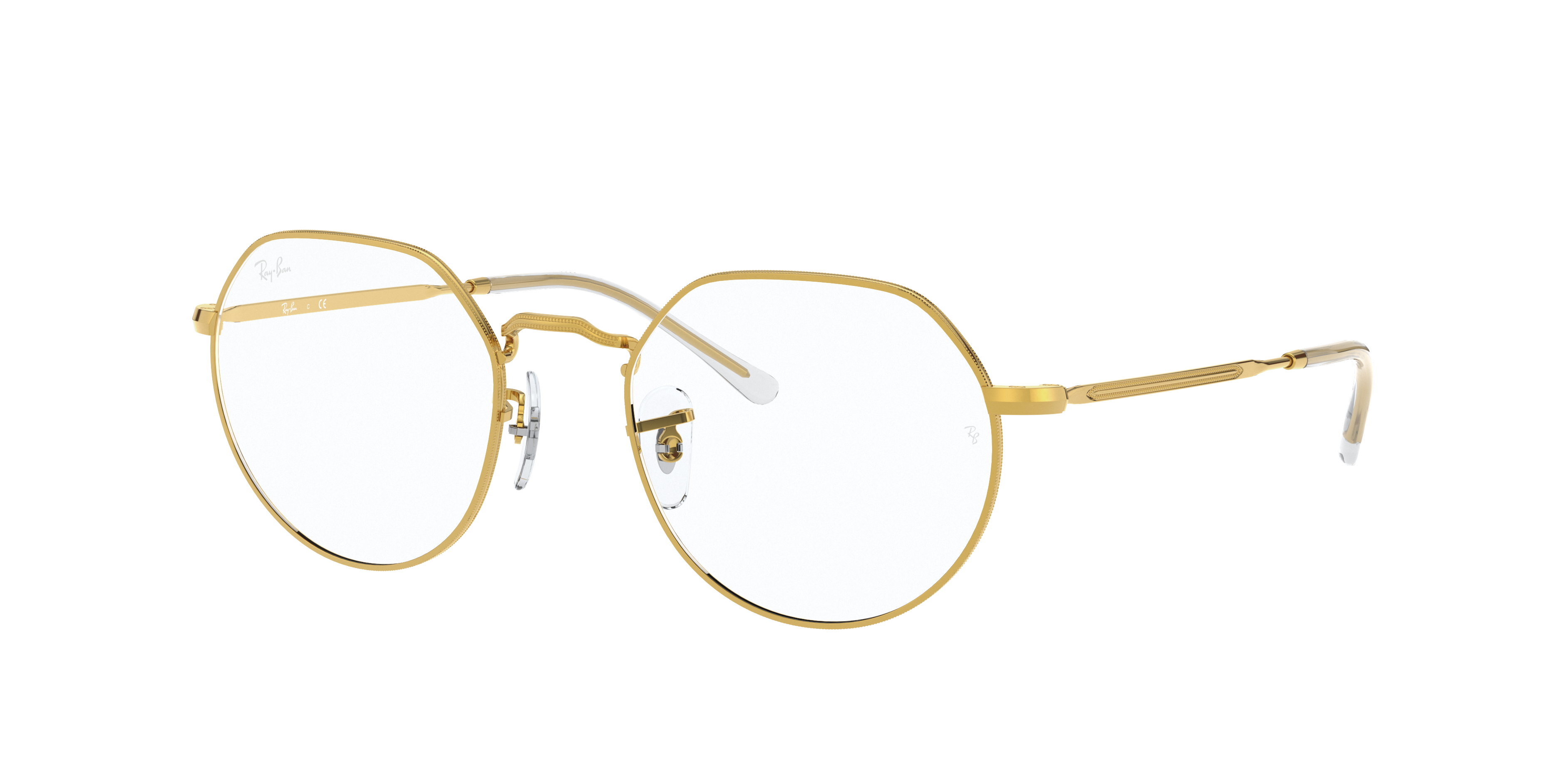 【レイバン公式ストア】 Ray-Ban® Jack Optics メガネ | ゴールド フレーム - RB6465F