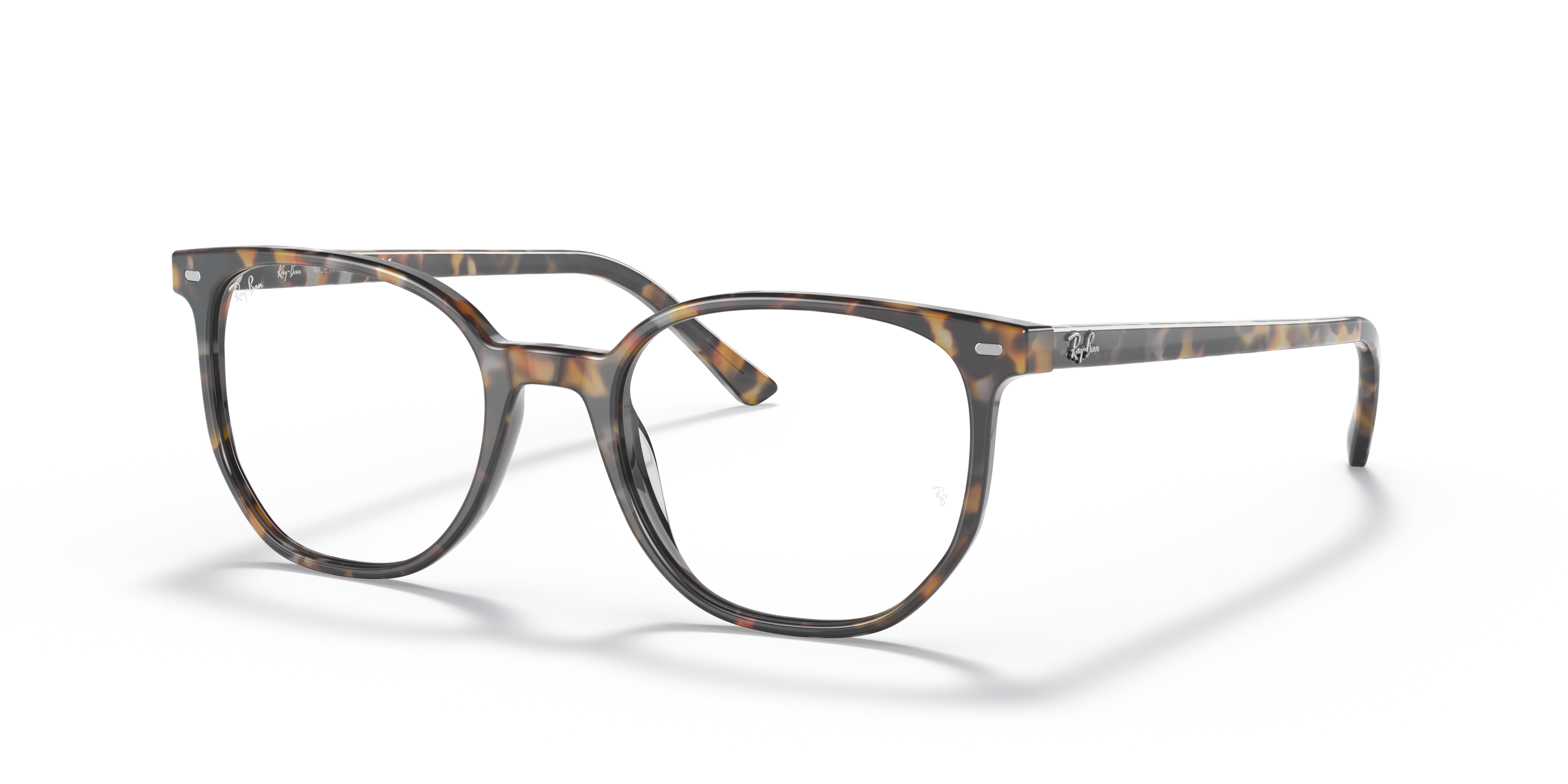 Elliot Optics Eyeglasses with Brown Grey Havana Frame - RB5397 | Ray ...