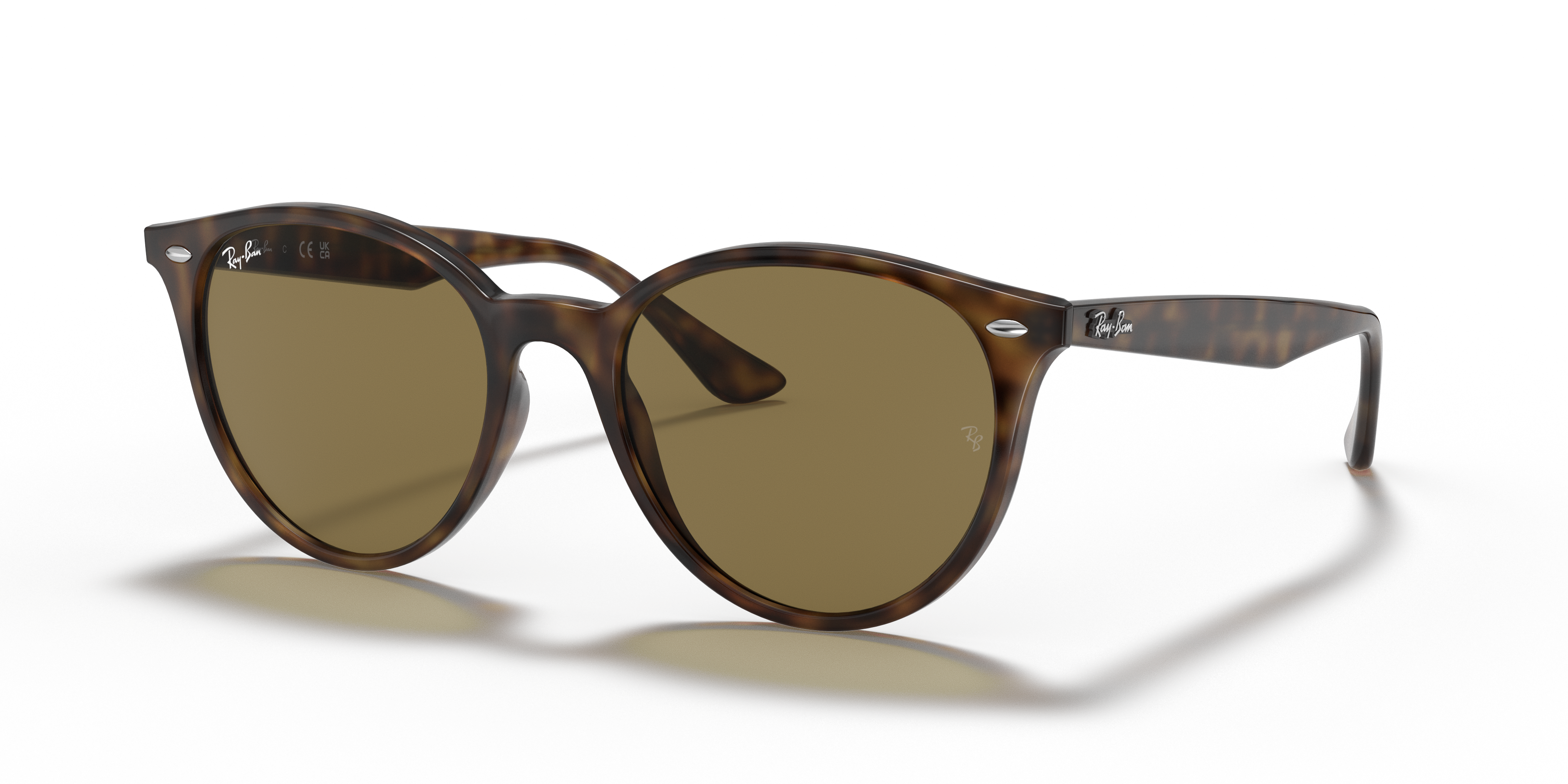 Rb4305 Sunglasses in Polished Light Havana and Dark Brown (53-19 ...