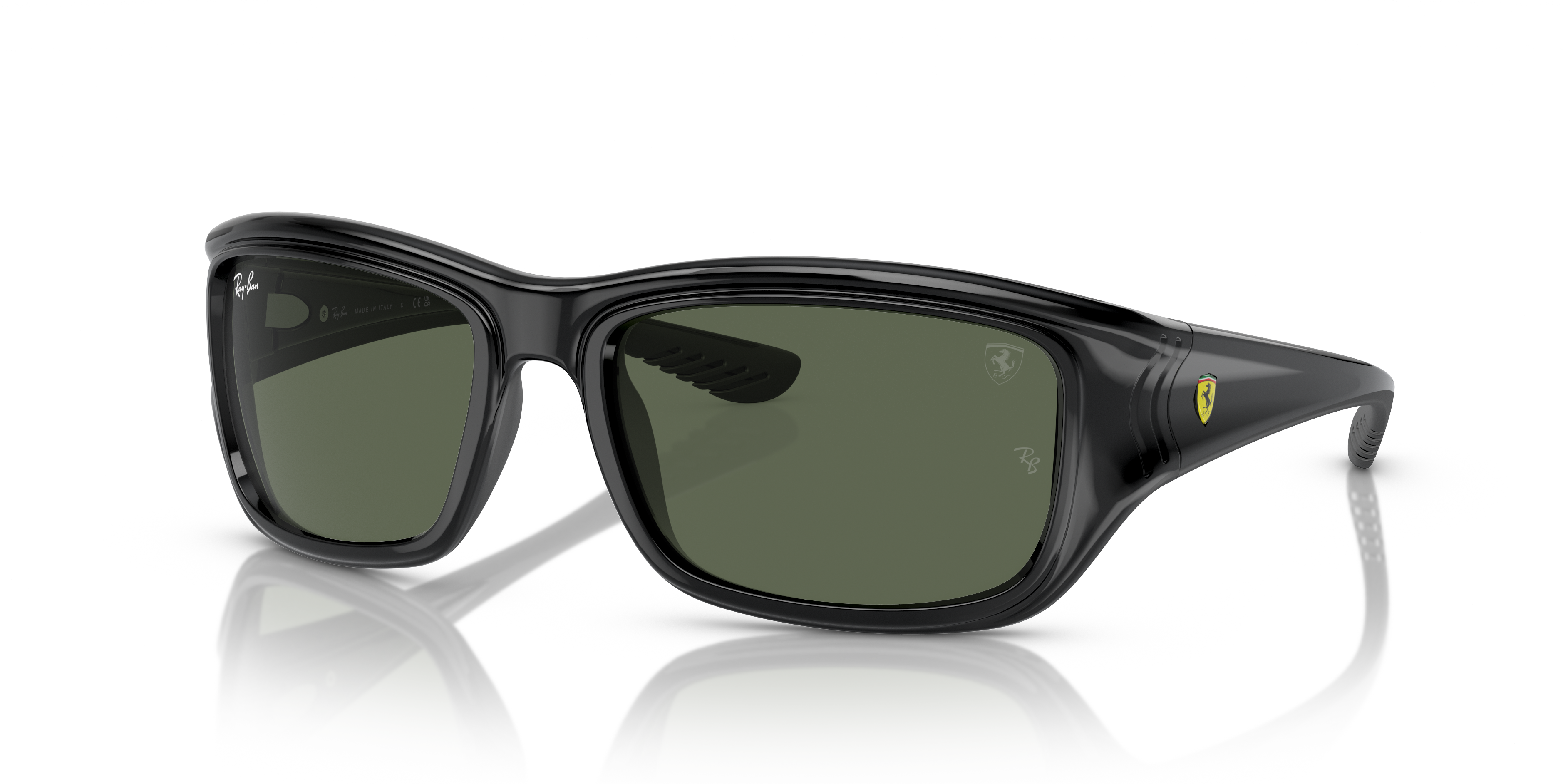 Rb4405m Scuderia Ferrari Collection Sunglasses in Polished Black and ...