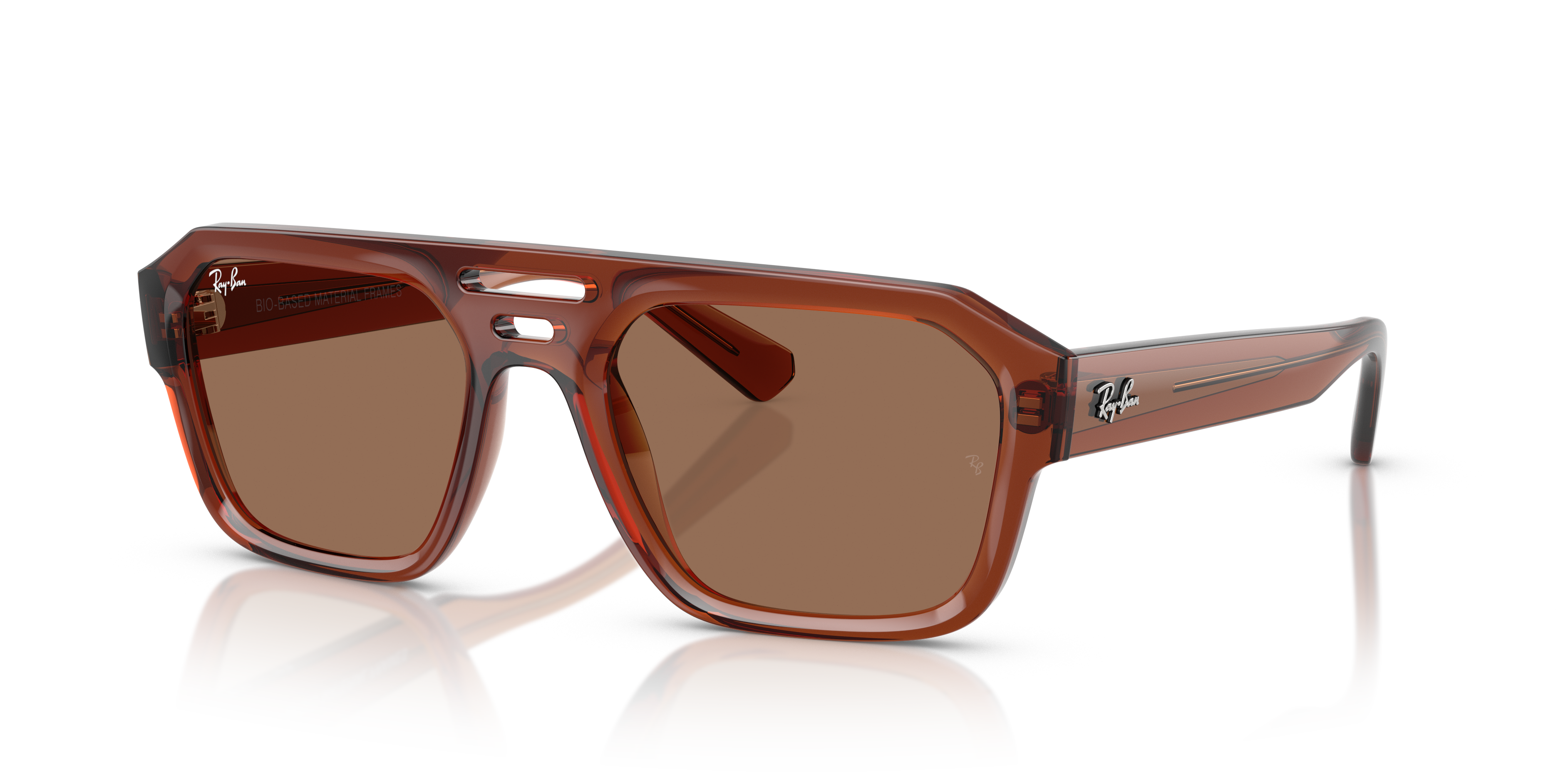 Corrigan Bio-based Fall Limited Sunglasses in Transparent Brown and ...