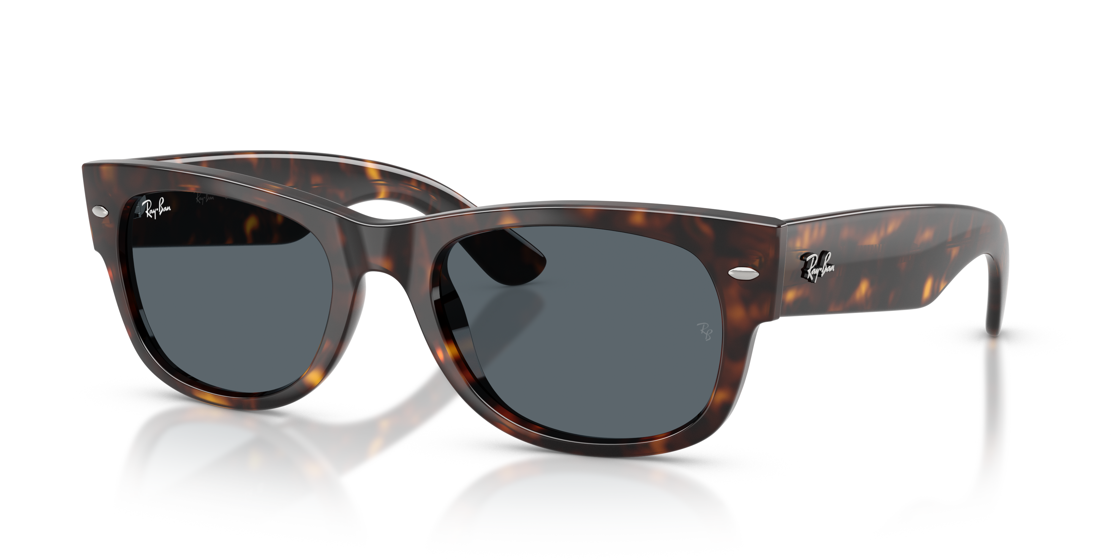 Mega Wayfarer Ii Sunglasses in Havana and Blue - RB0832S | Ray-Ban® AU