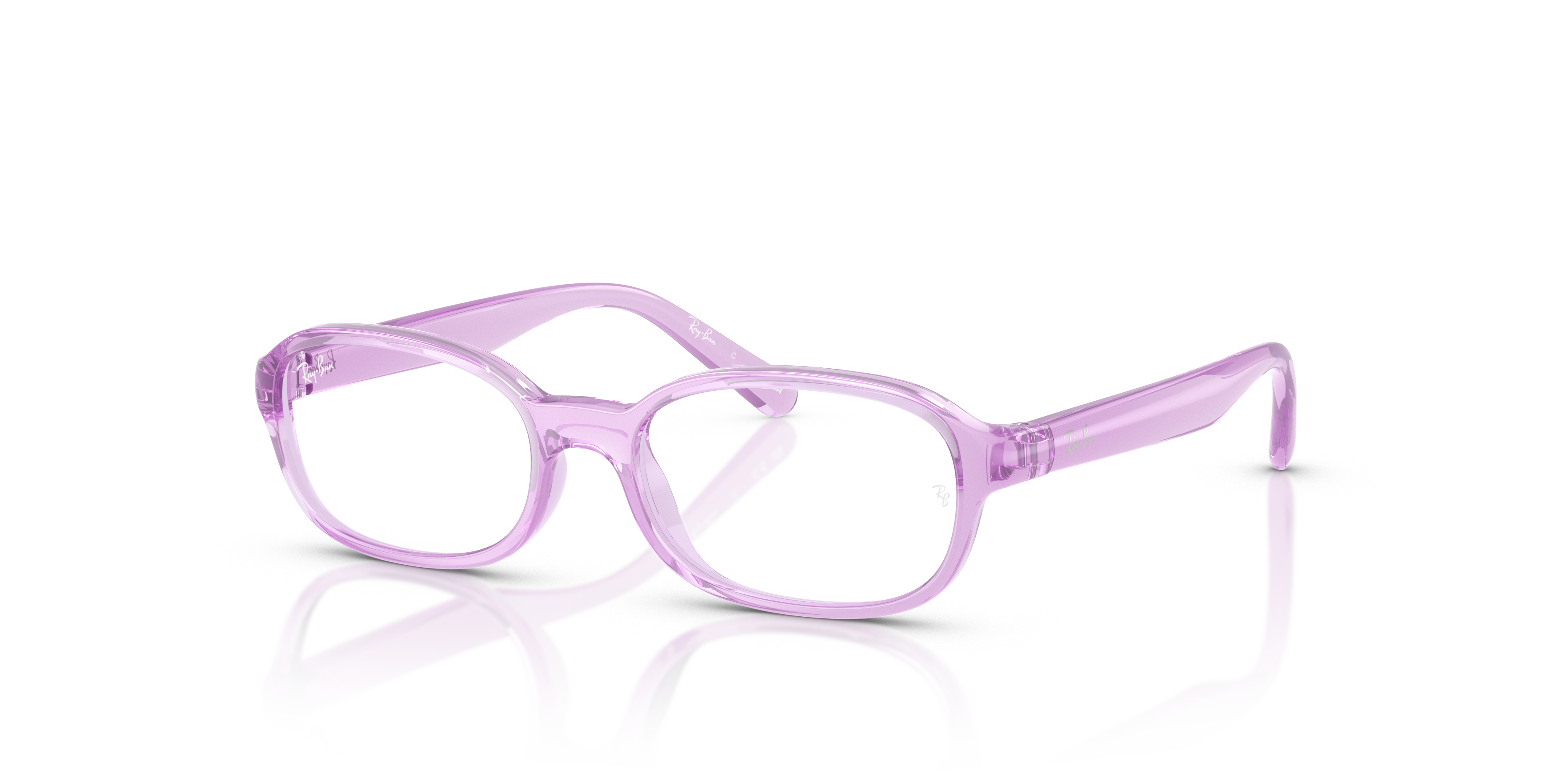Rb1904 Optics Kids Bio-based Eyeglasses with Transparent Violet Frame ...