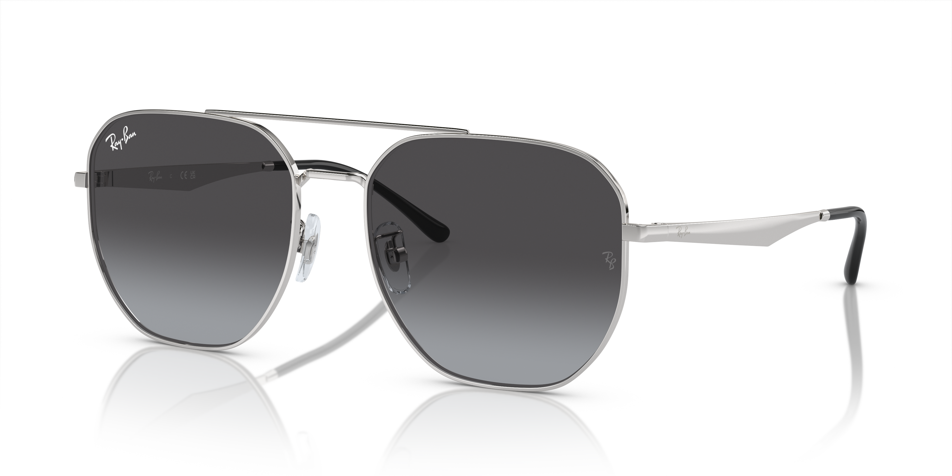 Rb3724d Sonnenbrillen in Glänzendes Silber und Grau (59-18) - RB3724D ...