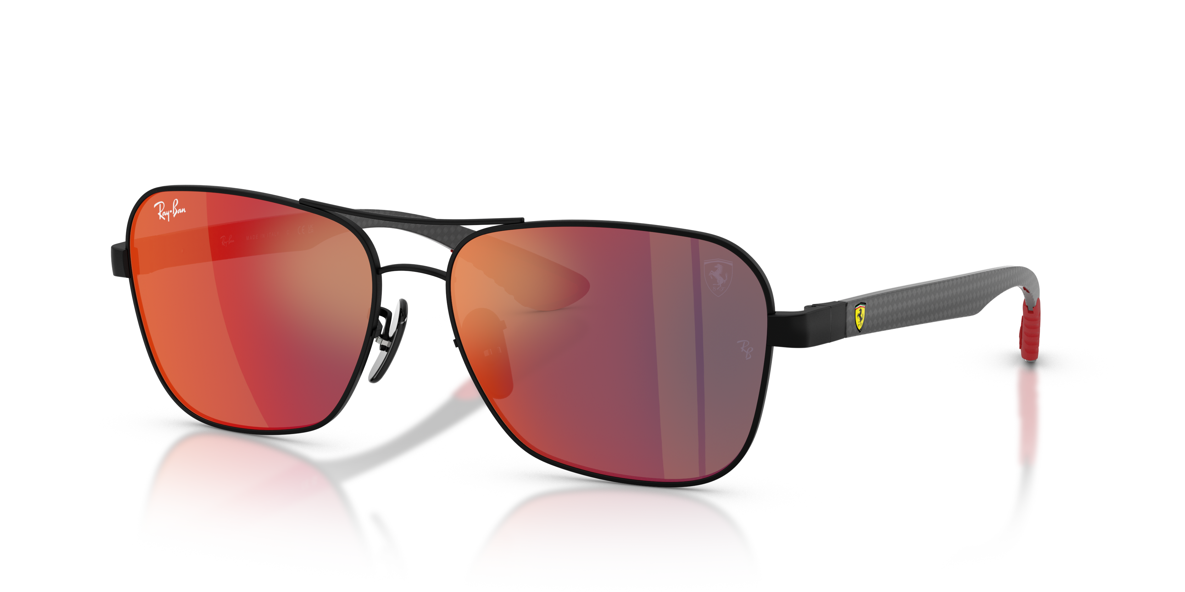 Lentes de sol Rb8336m Scuderia Ferrari Collection en Negro Mate y Azul ...