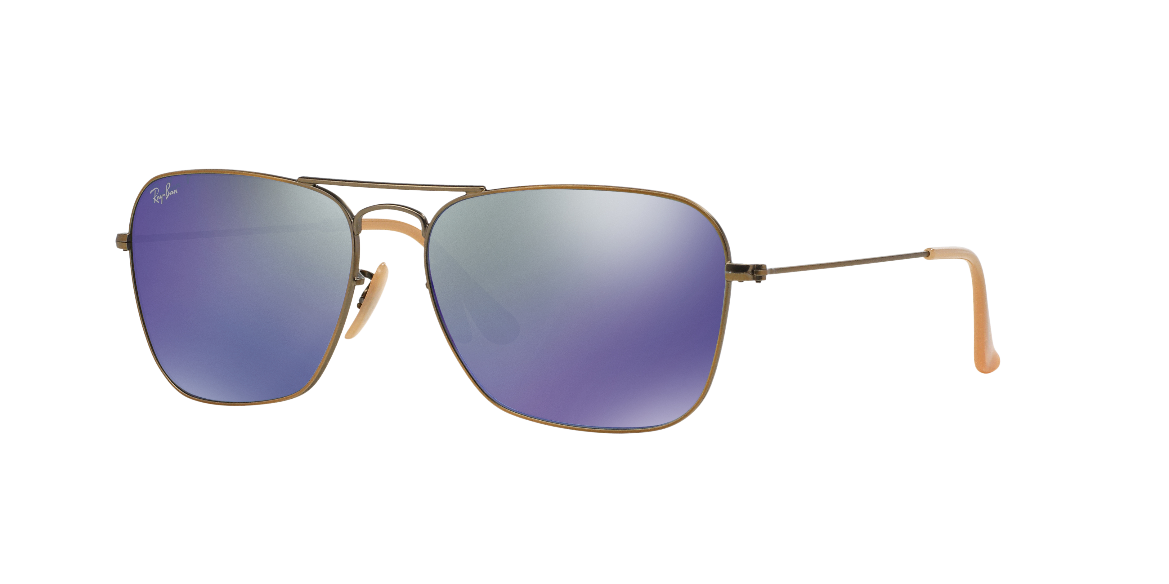 Caravan Sunglasses in Bronze-Copper and Blue Mirror - RB3136 | Ray-Ban® AU