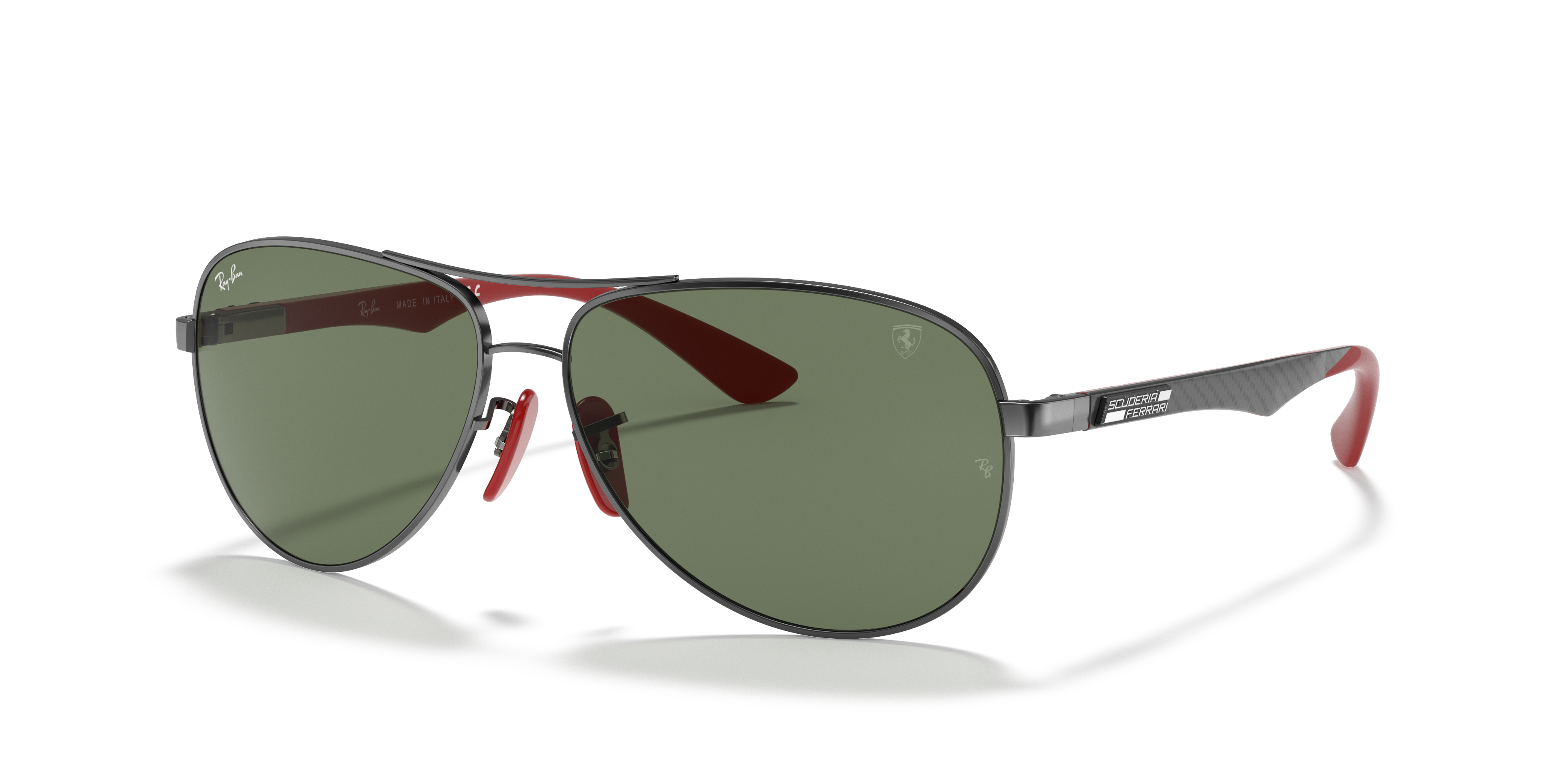 Rb8313m Scuderia Ferrari Collection Sunglasses in Gunmetal and Green ...