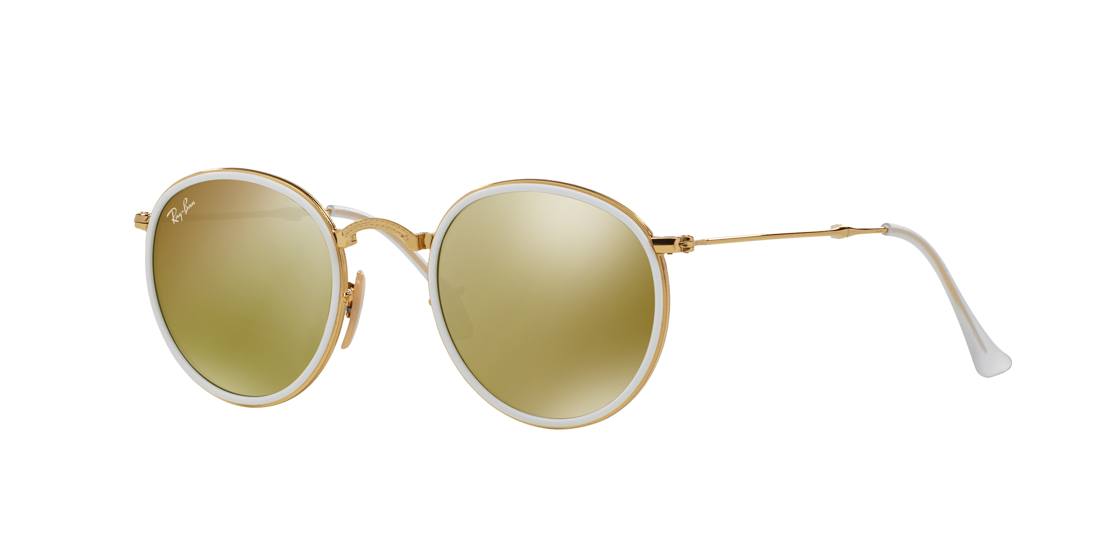 Round Folding 搭 金色 的 黄色闪光 - RB3517 | Ray-Ban® 雷朋
