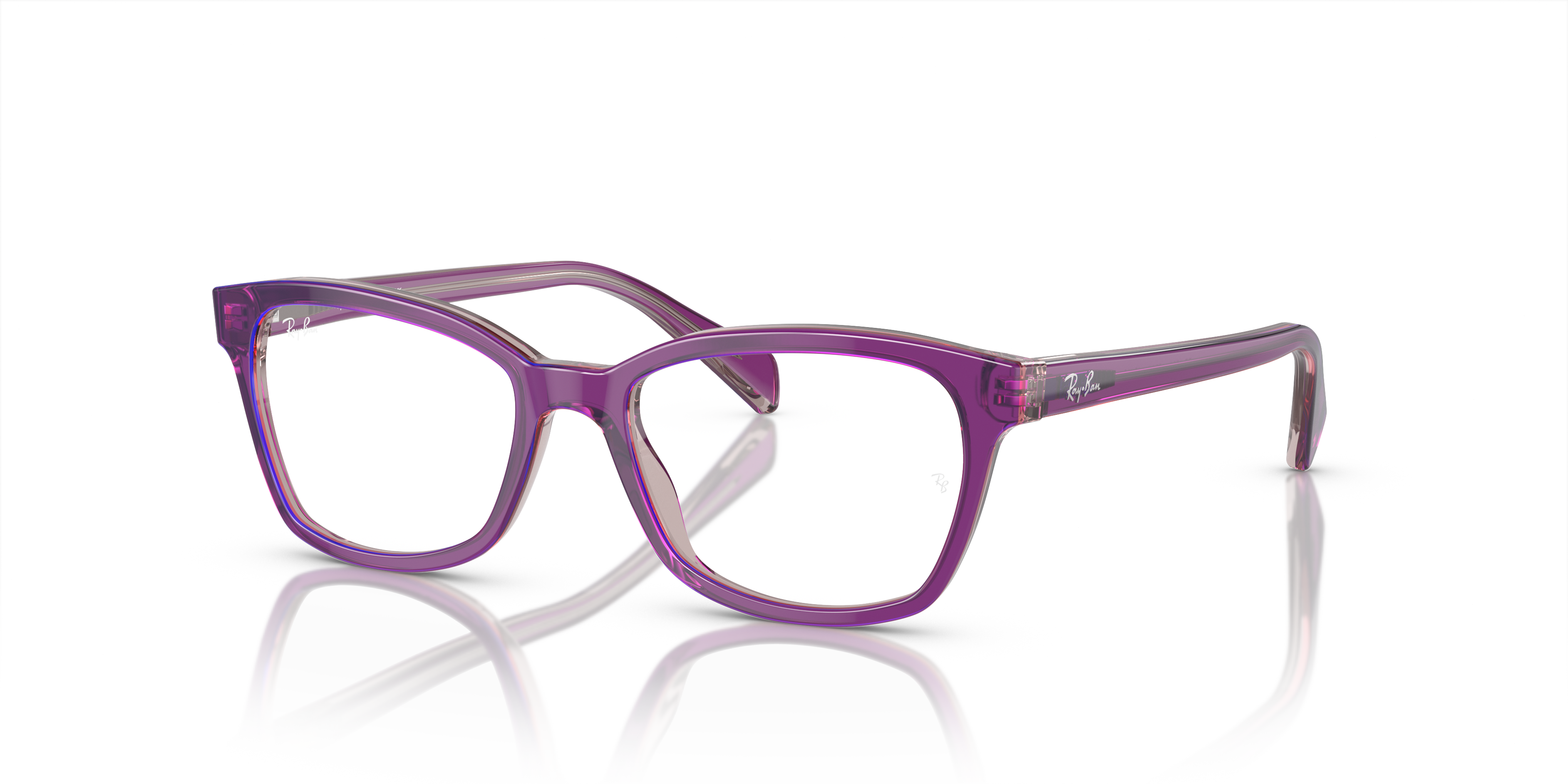 Rb1591 Optics Kids Eyeglasses with Top Purple & Pink & Beige Frame ...