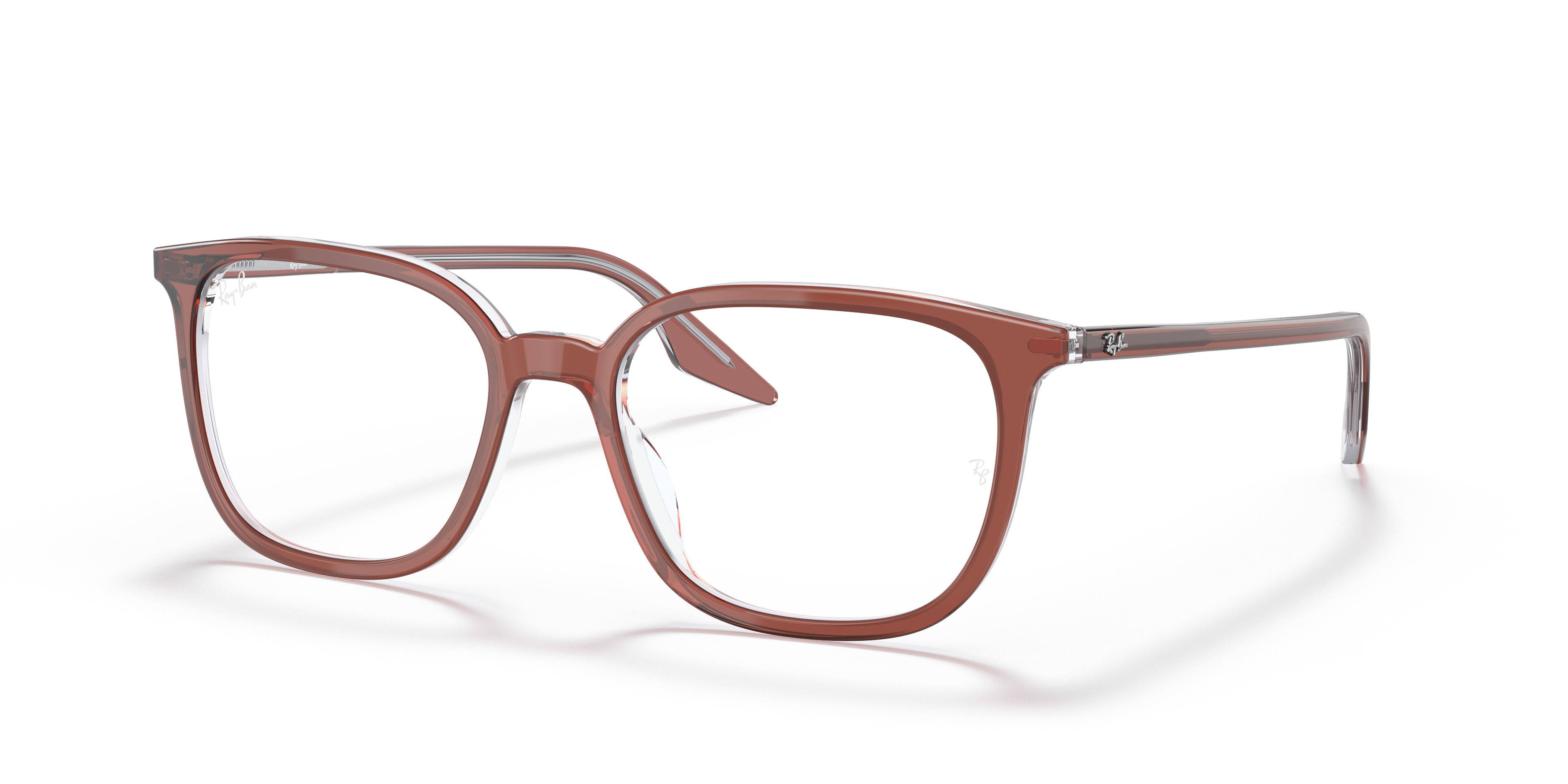 Rb5362 Optics Eyeglasses with Brown On Transparent Frame - RB5406 | Ray ...