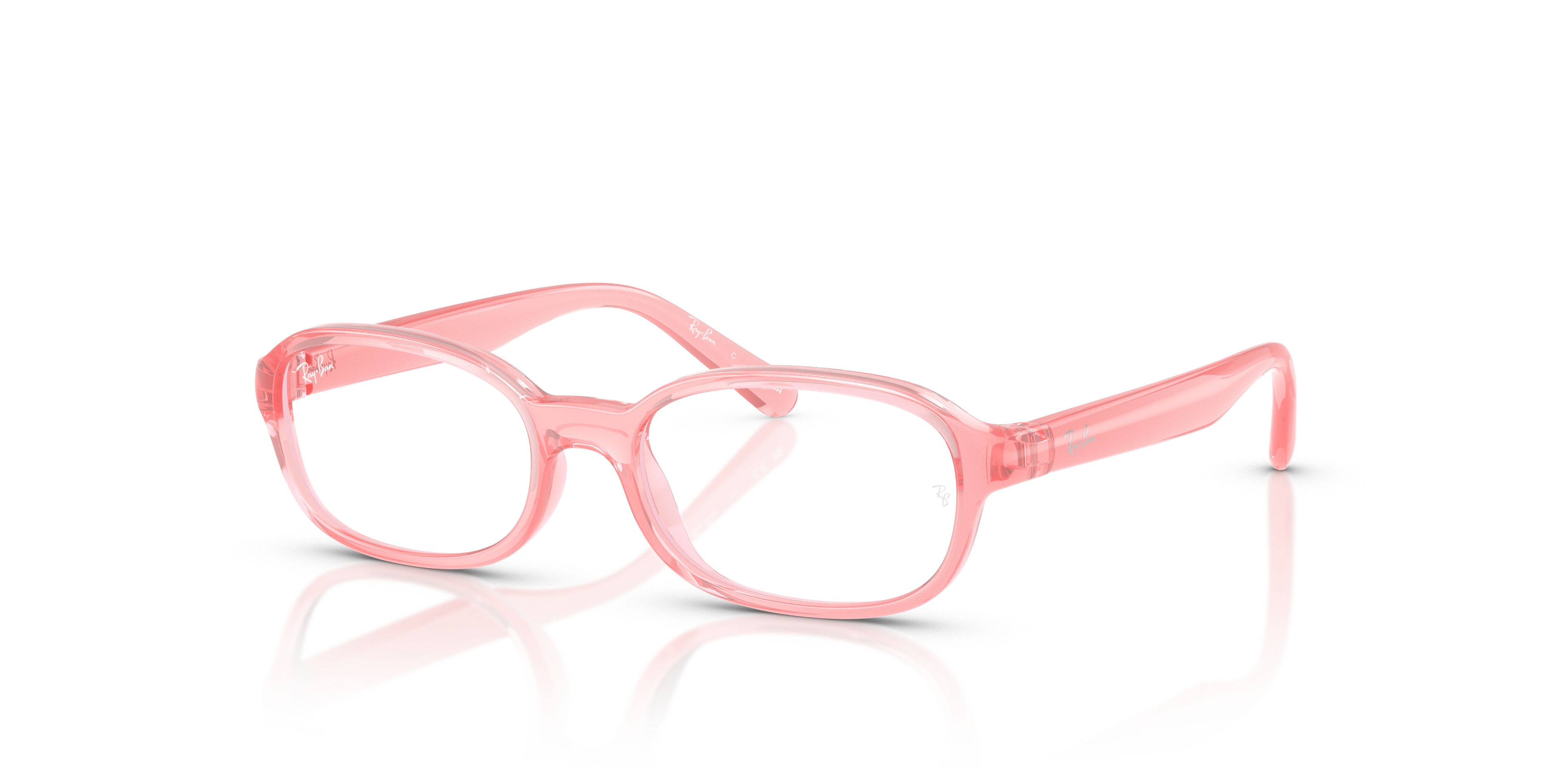 Rb1904 Optics Kids Bio-based Eyeglasses with Transparent Light Pink ...