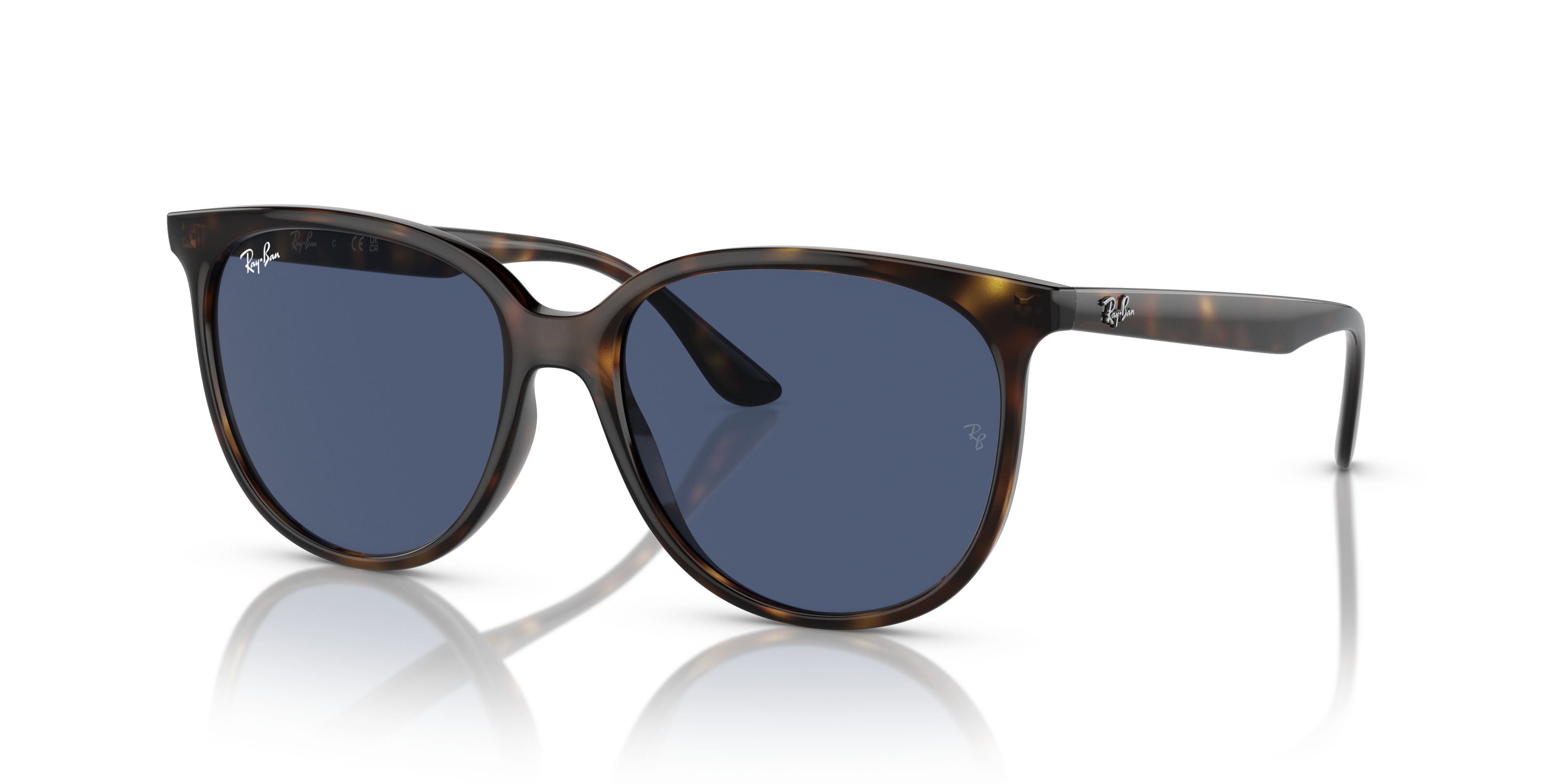 Rb4378 Sunglasses in Polished Havana and Dark Blue - RB4378 | Ray-Ban® US