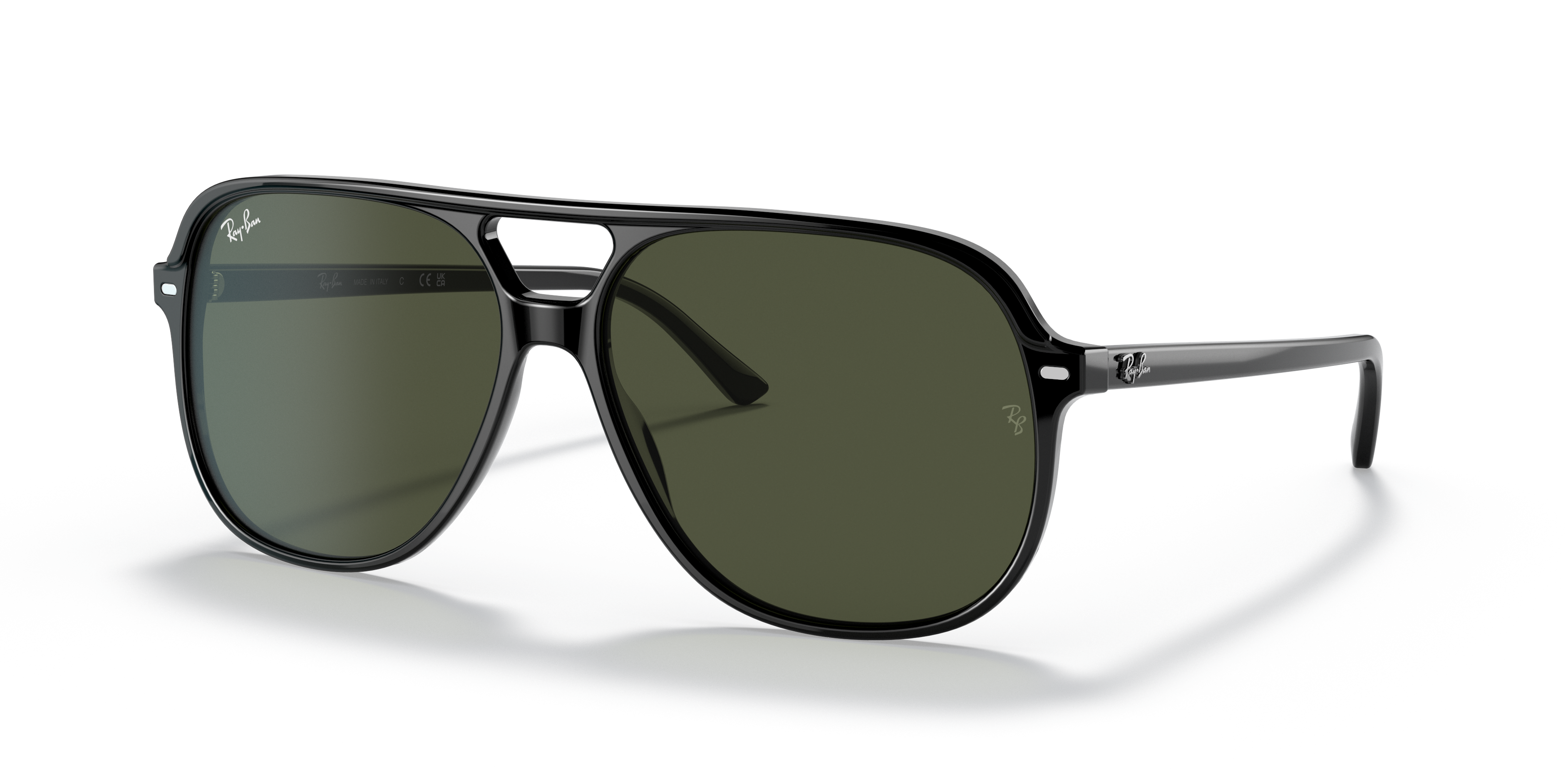 Bill Sunglasses in Polished Black and G-15 Green (56-14) - RB2198 | Ray ...