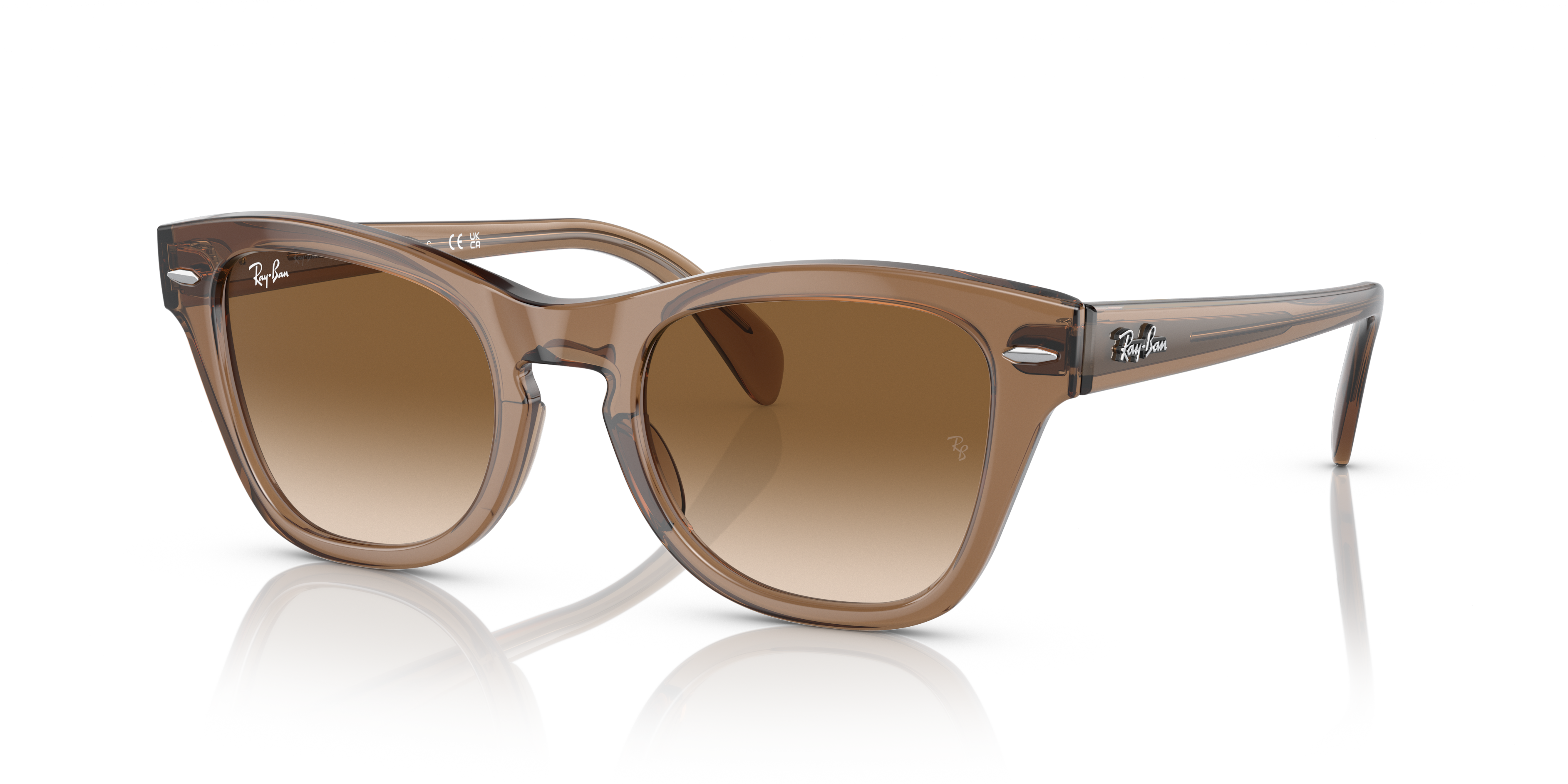 Rb0707s Sunglasses in Transparent Light Brown and Brown - RB0707SF ...