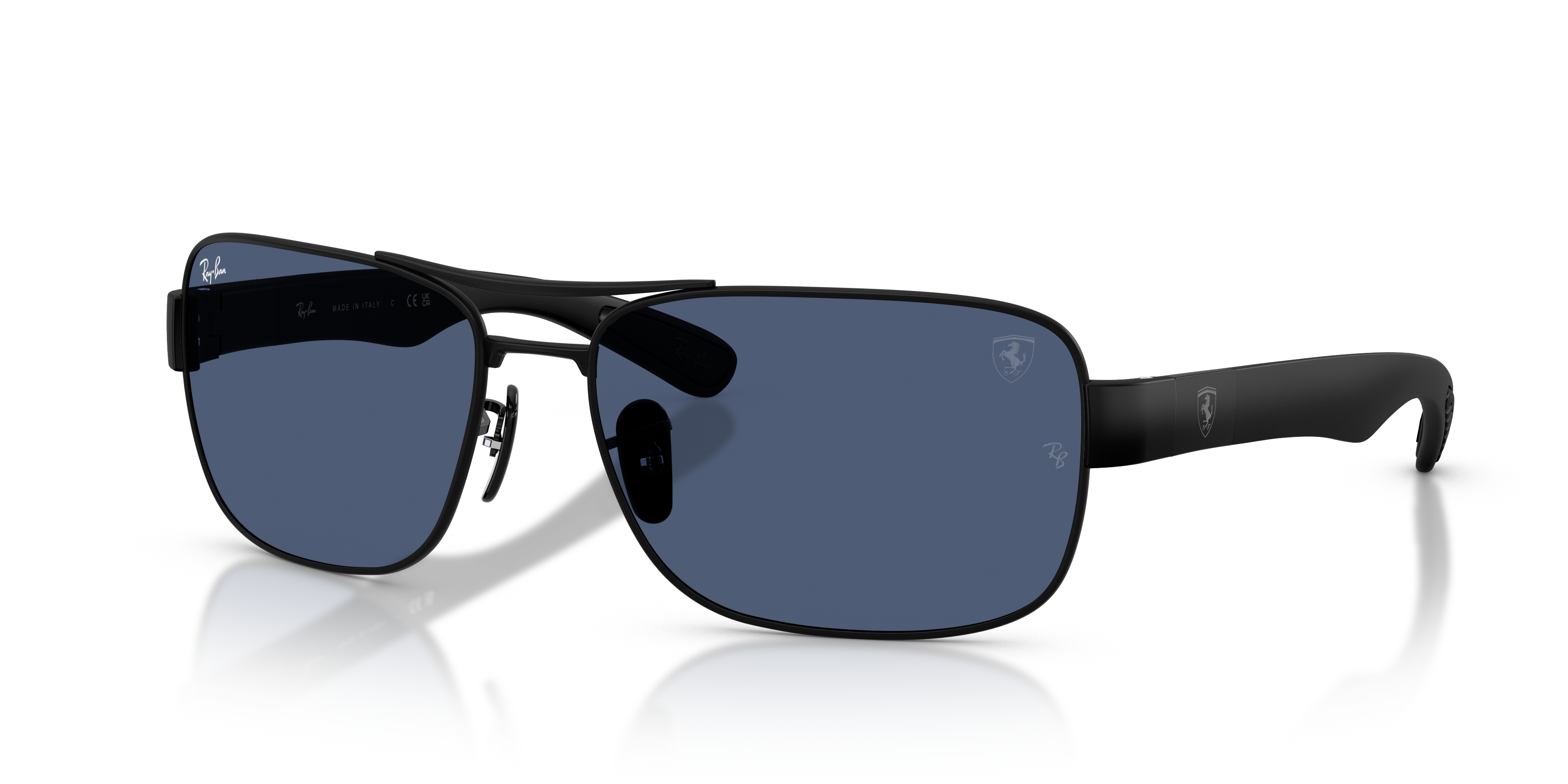Lentes de sol Rb3763m Scuderia Ferrari Collection en Negro Mate y Azul ...