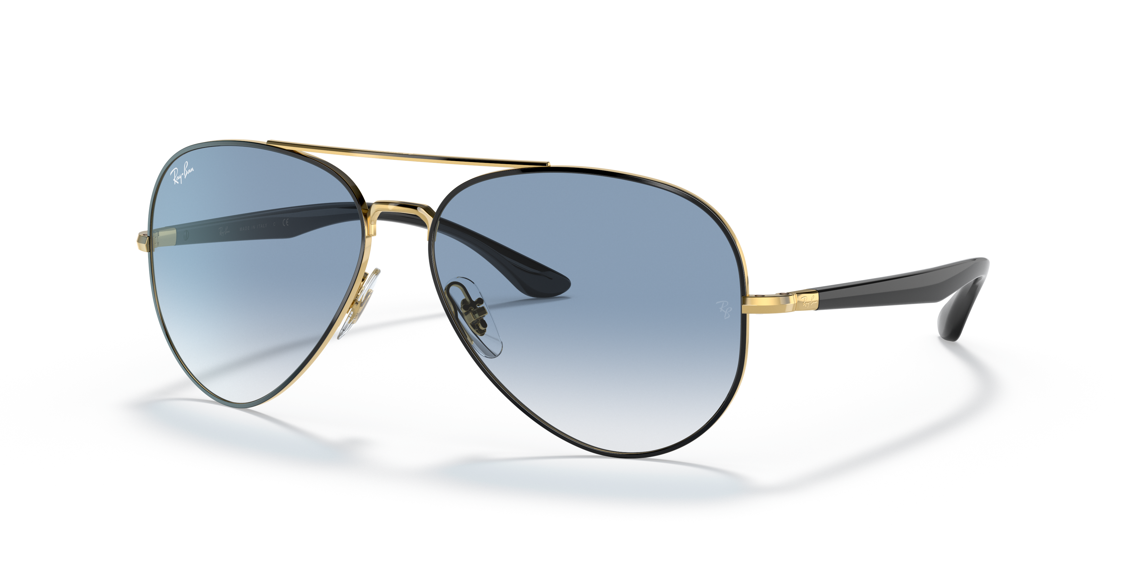 Rb3675 Sunglasses in Black On Gold and Light Blue - RB3675 | Ray-Ban® US