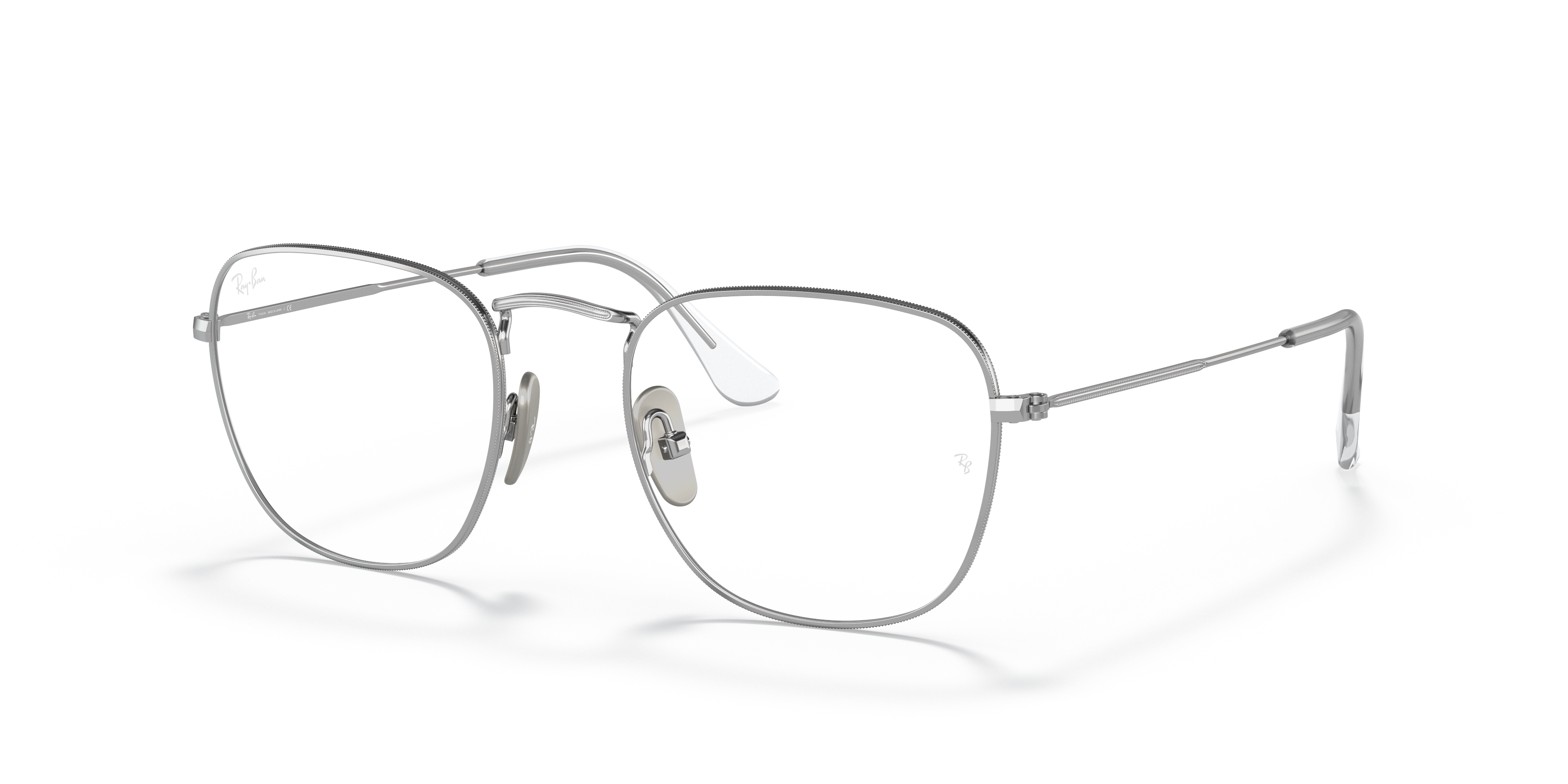 Frank Titanium Optics Eyeglasses with Polished Silver Frame - RB8157V ...