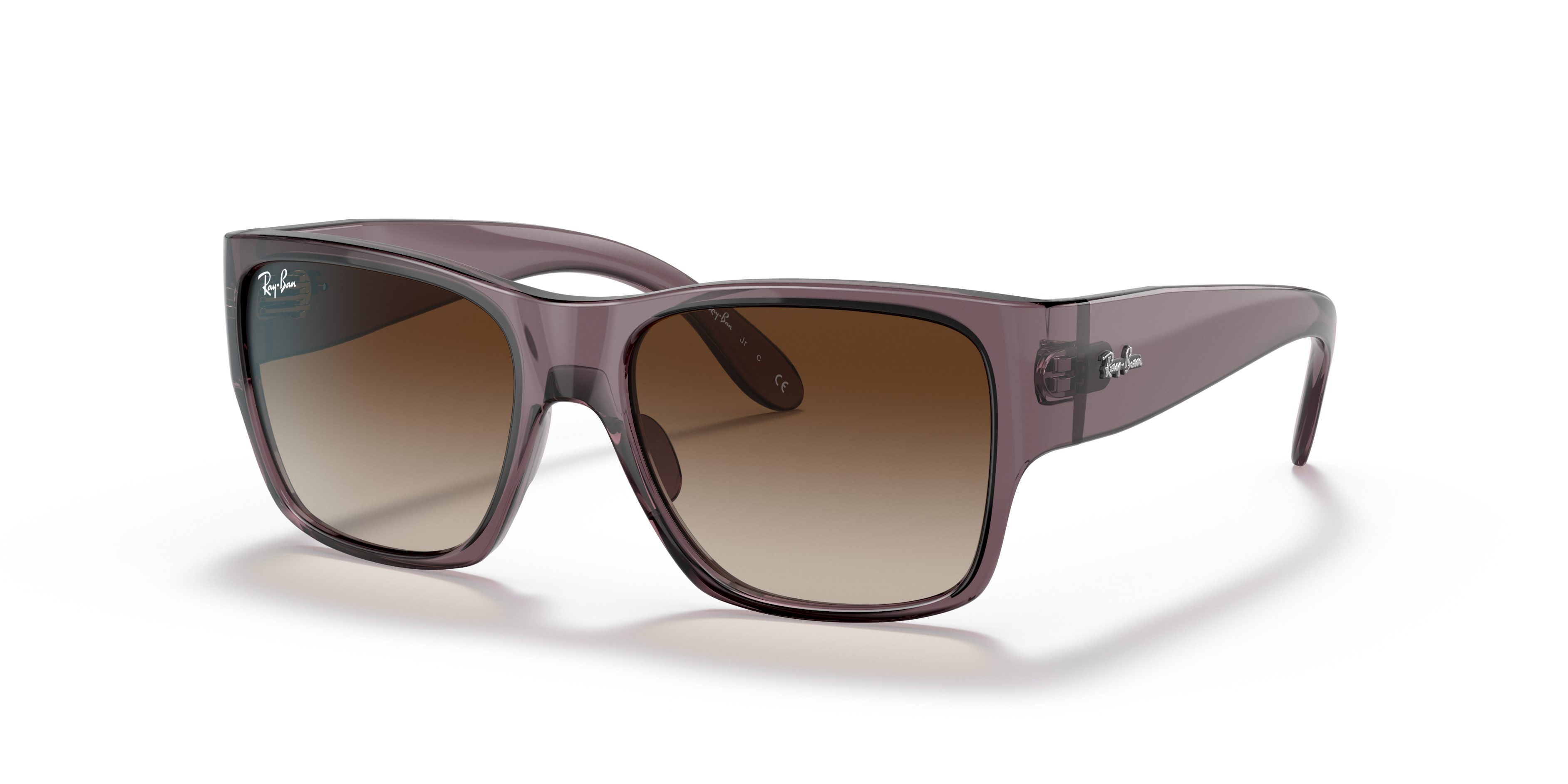 Nomad Kids Sunglasses in Polished Transparent Dark Brown and Brown ...