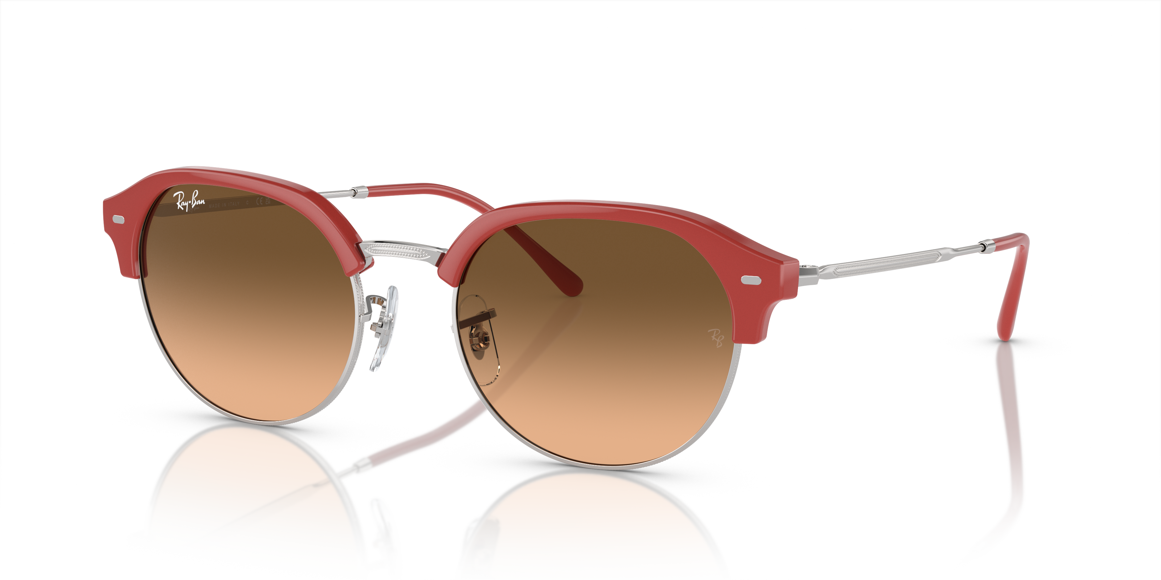 Rb4429 Sunglasses in Polished Red On Silver and Pink/Black - RB4429 ...