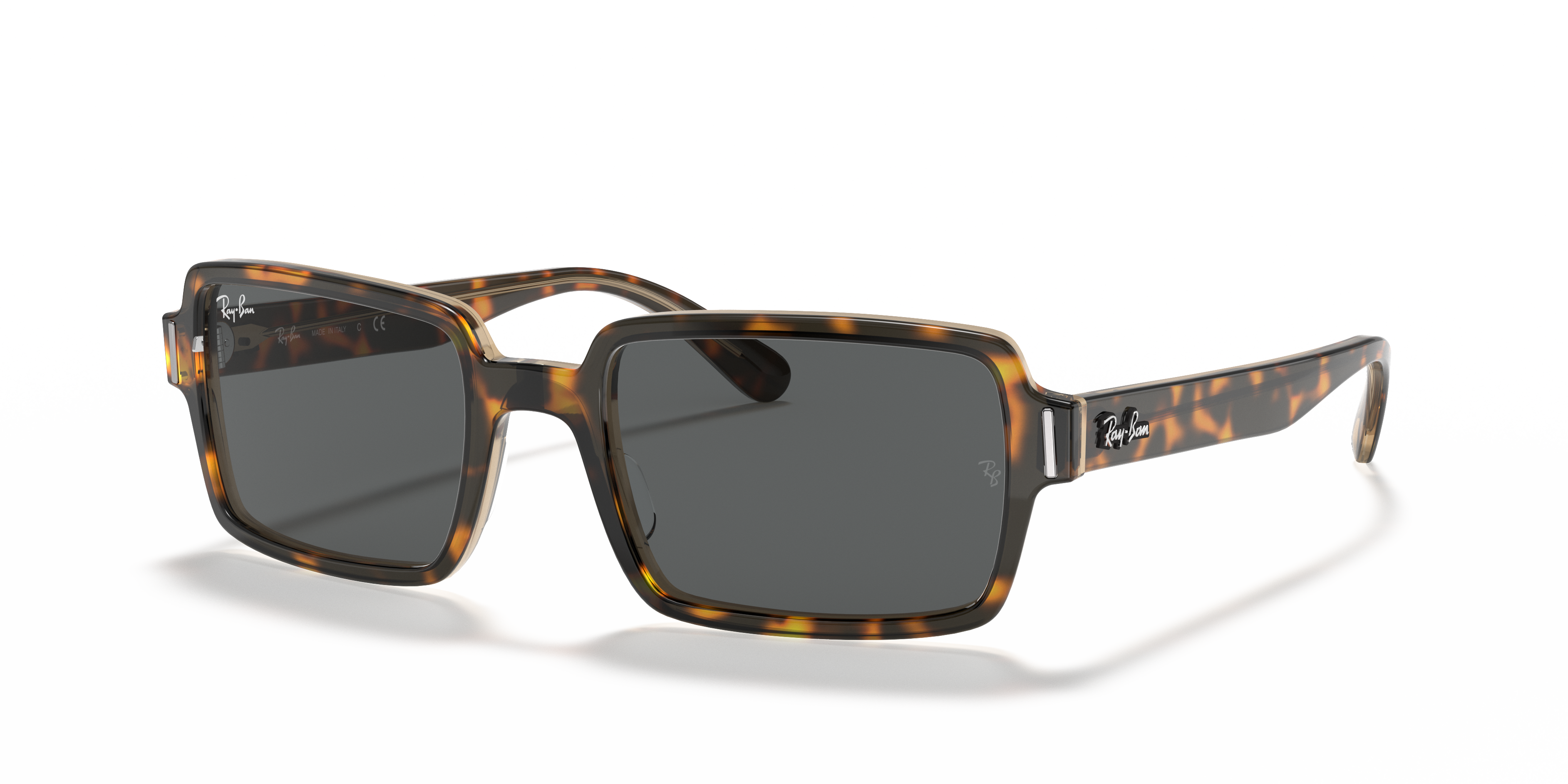 Benji Sunglasses in Havana On Transparent Brown and Dark Grey - RB2189 ...