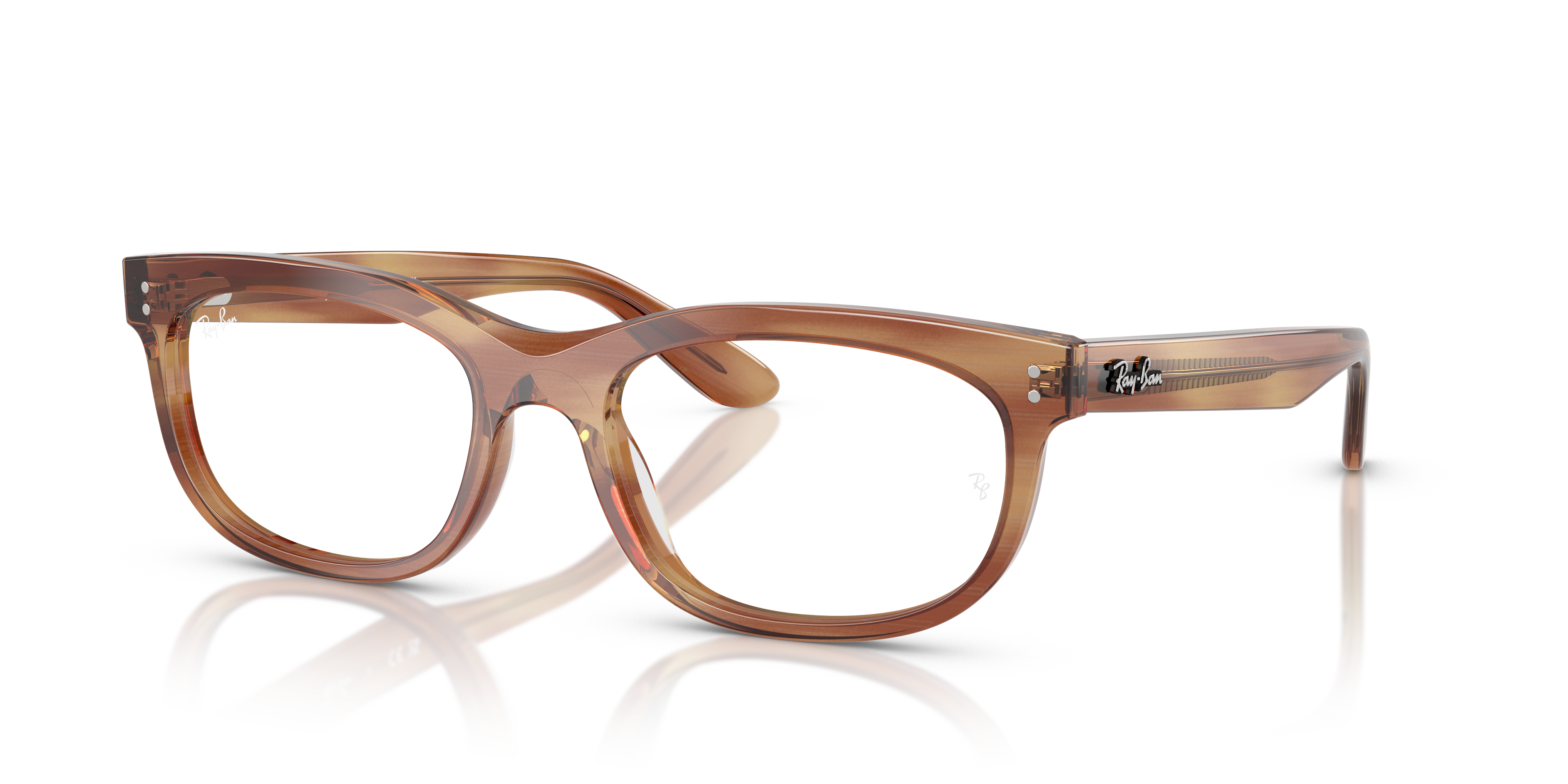 Balorette Optics Eyeglasses with Striped Brown Frame - RB5489 | Ray-Ban® US