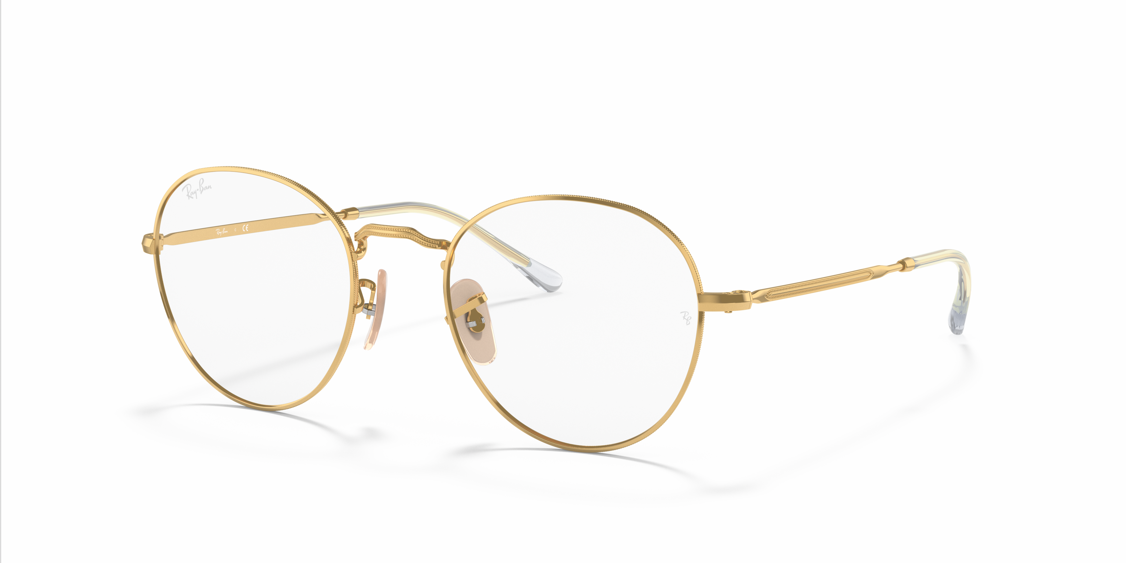 Round Metal Optics Ii Eyeglasses with Arista Gold Frame - RB3582V | Ray ...