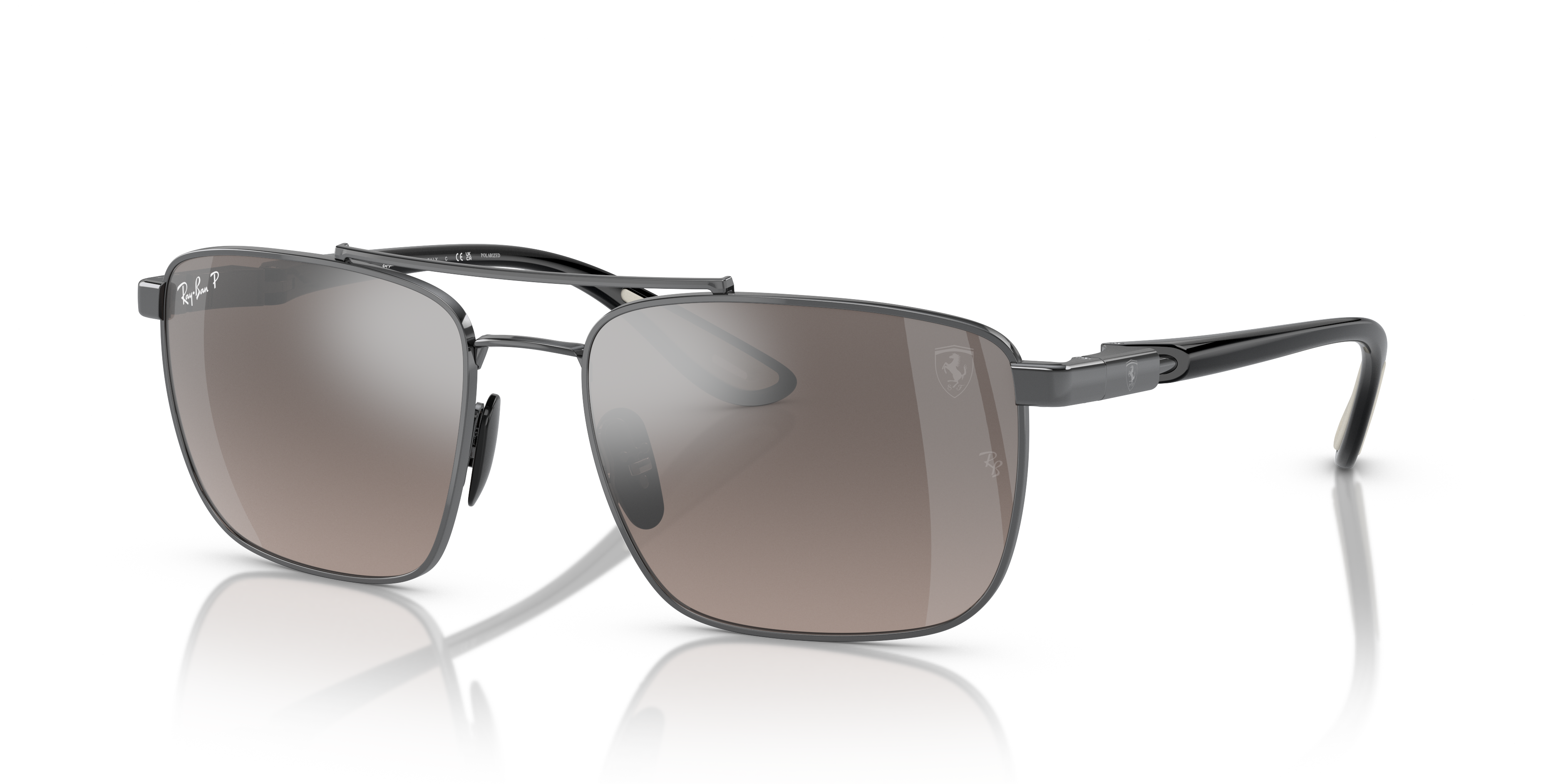 Rb3715m Scuderia Ferrari Collection Sunglasses in Gunmetal and Silver ...