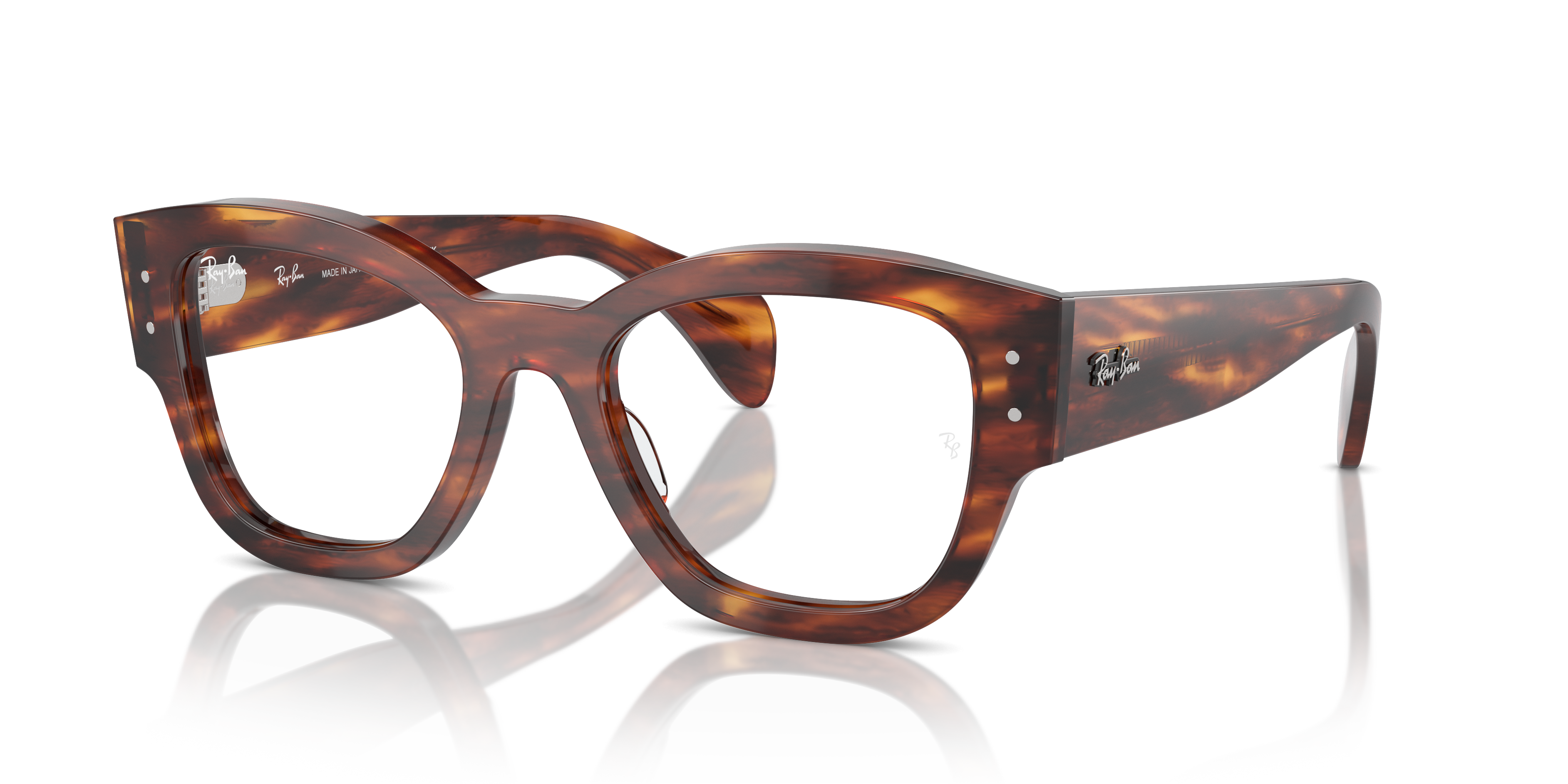 Jorge Optics Eyeglasses with Striped Havana Frame - RB7681V | Ray-Ban® US