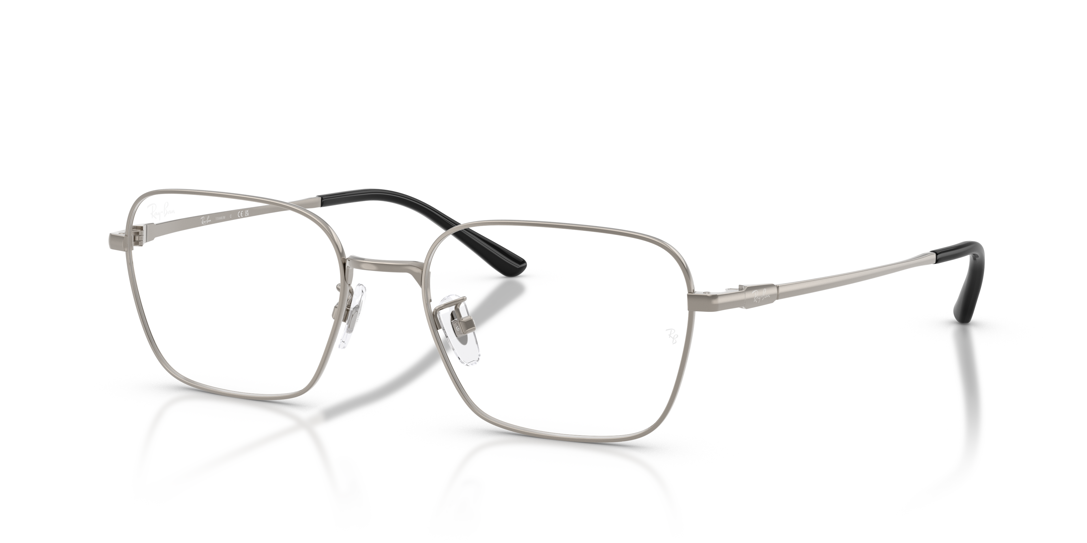 Rb8784d Titanium Optics 镜架 抛光 枪管灰色 光学眼镜 (54-18) - RB8784D | Ray-Ban®