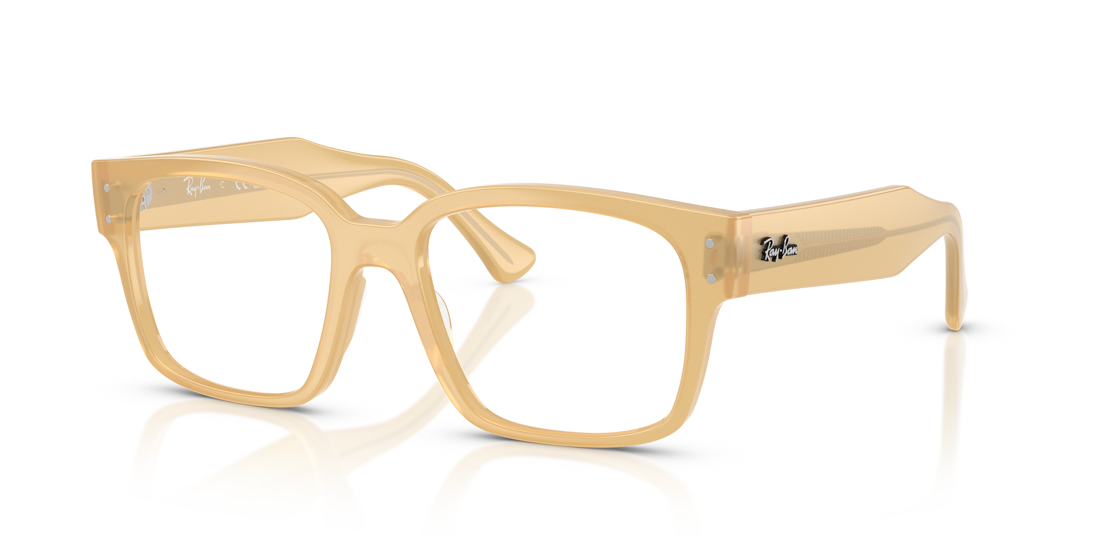 Lentes de Vista Laurene Optics Bio-based con Armazón Beige Traslúcido ...