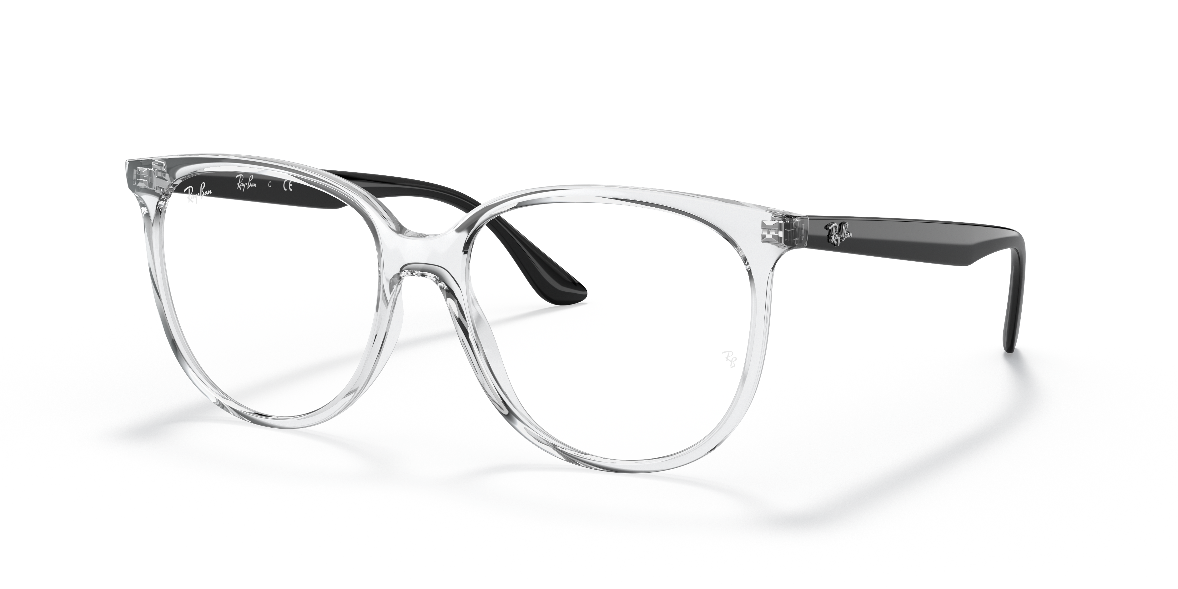 Rb4378v Optics Eyeglasses with Polished Transparent Frame (54-16 ...