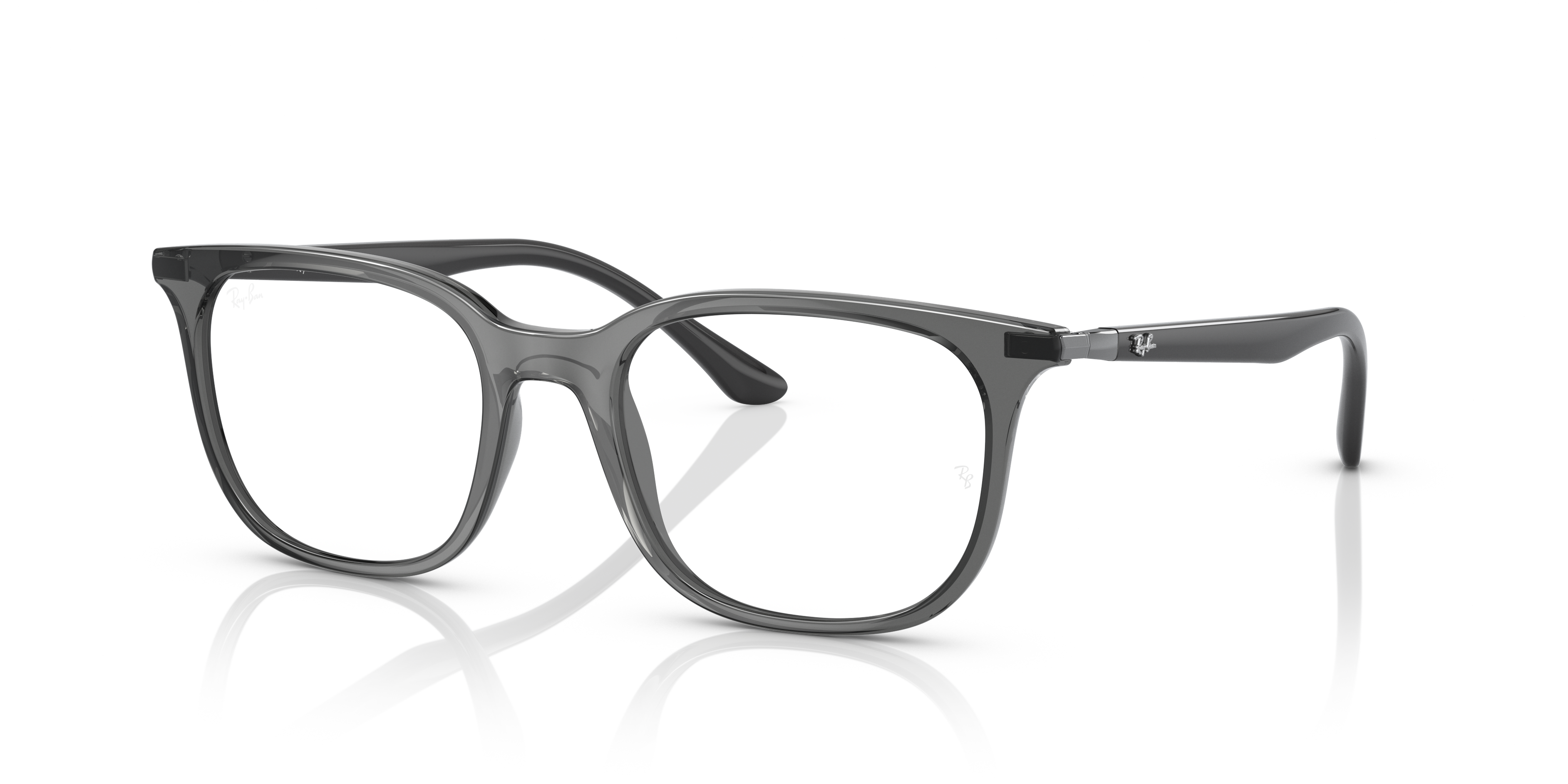 Rb7211 Optics Eyeglasses with Polished Transparent Grey Frame - RB7211 ...