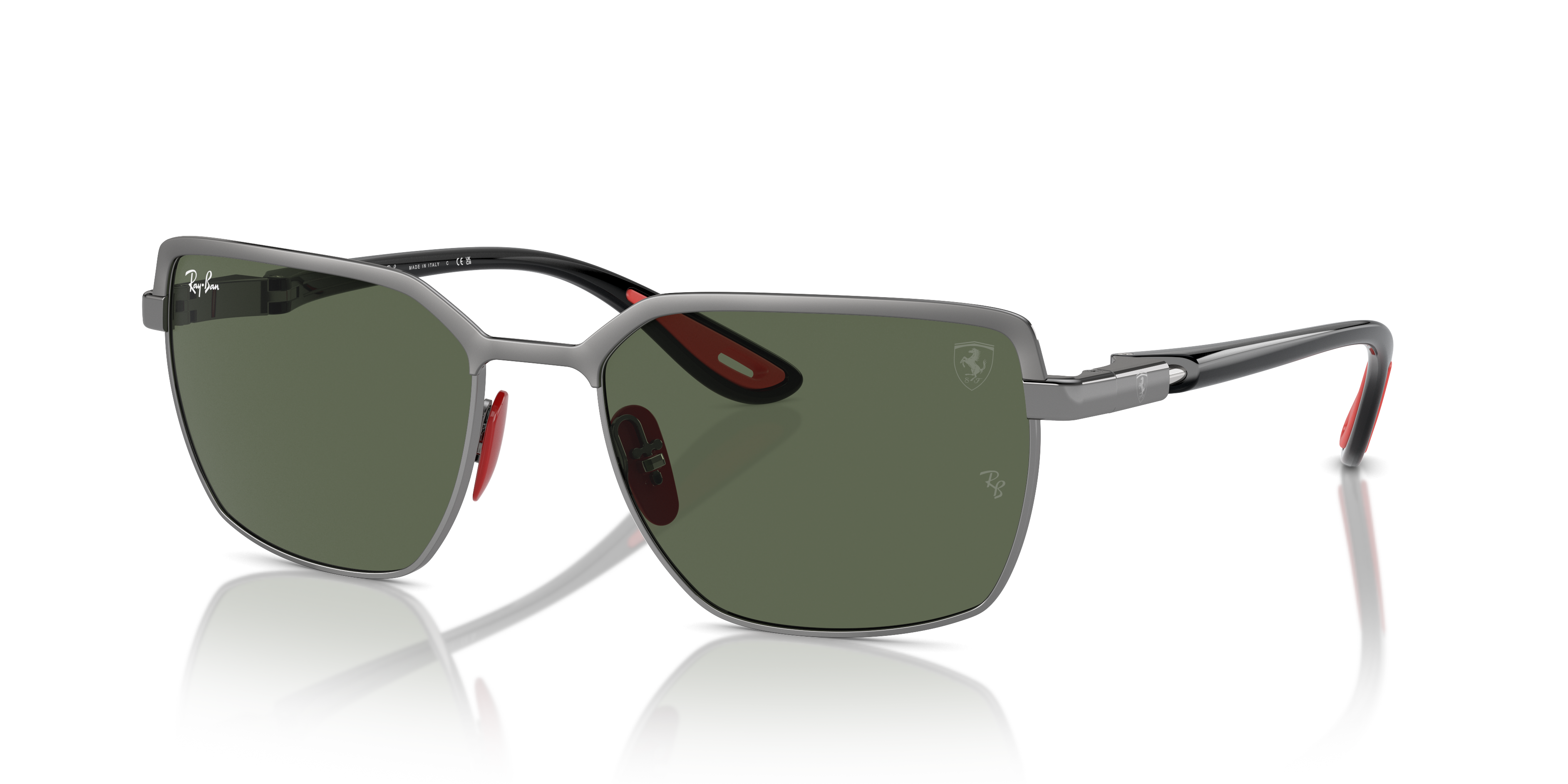 Rb3743m Scuderia Ferrari Collection Sunglasses in Gunmetal On Gunmetal ...