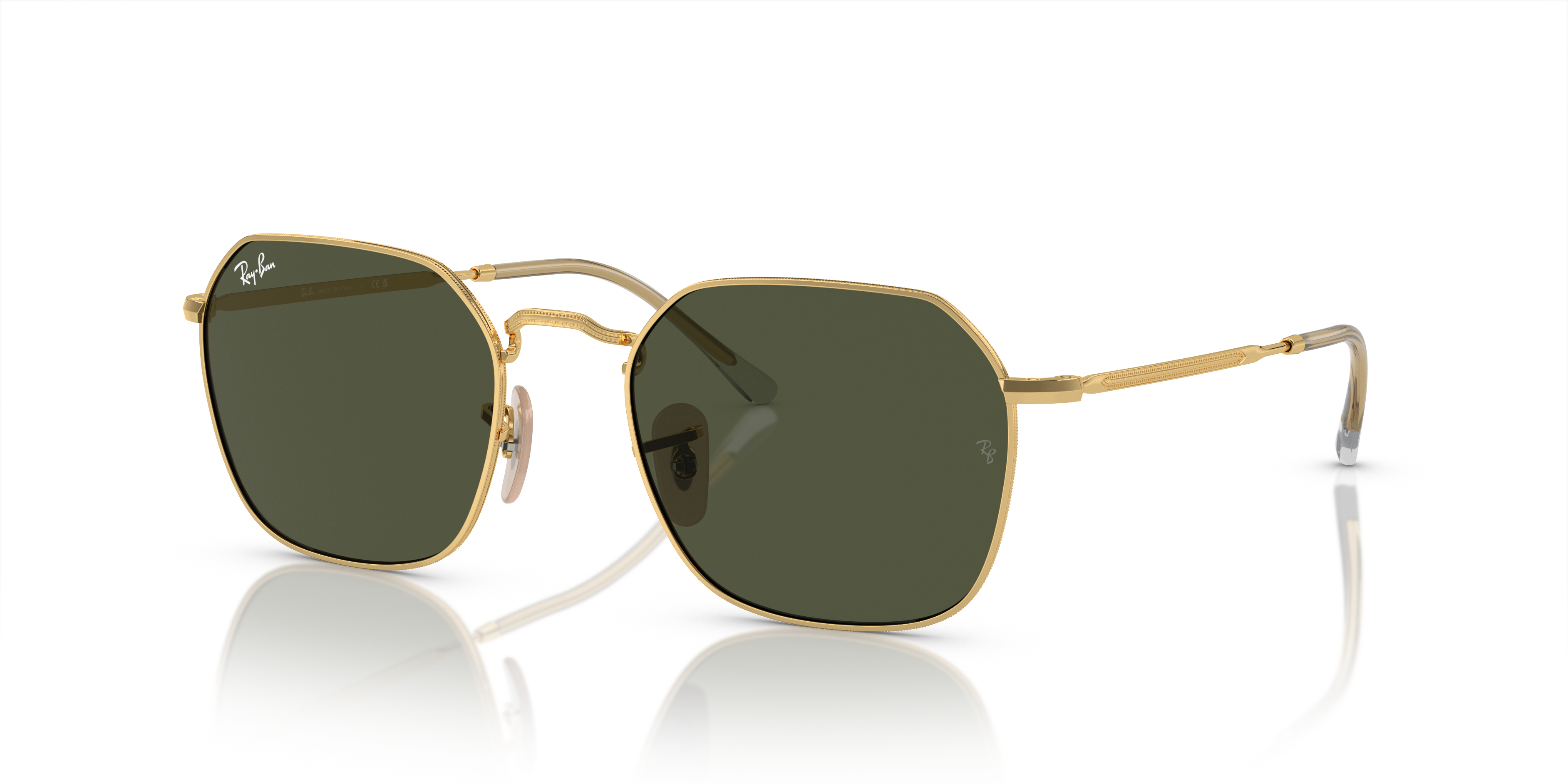 Jim Sunglasses in Arista Gold and Green - RB3694 | Ray-Ban® GB