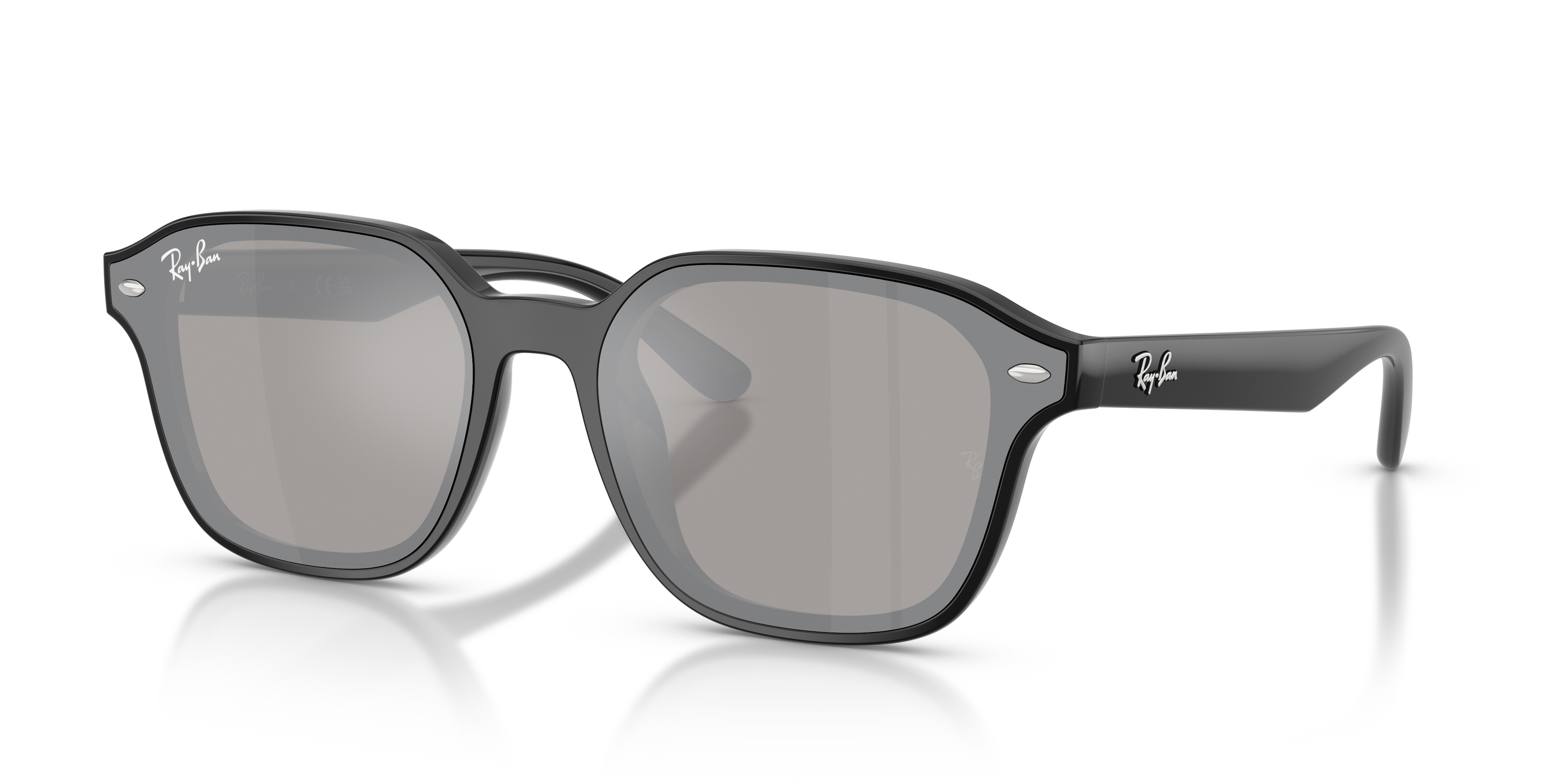 Rb4458d Sunglasses in Black and Light Grey Mirror Silver - RB4458D ...