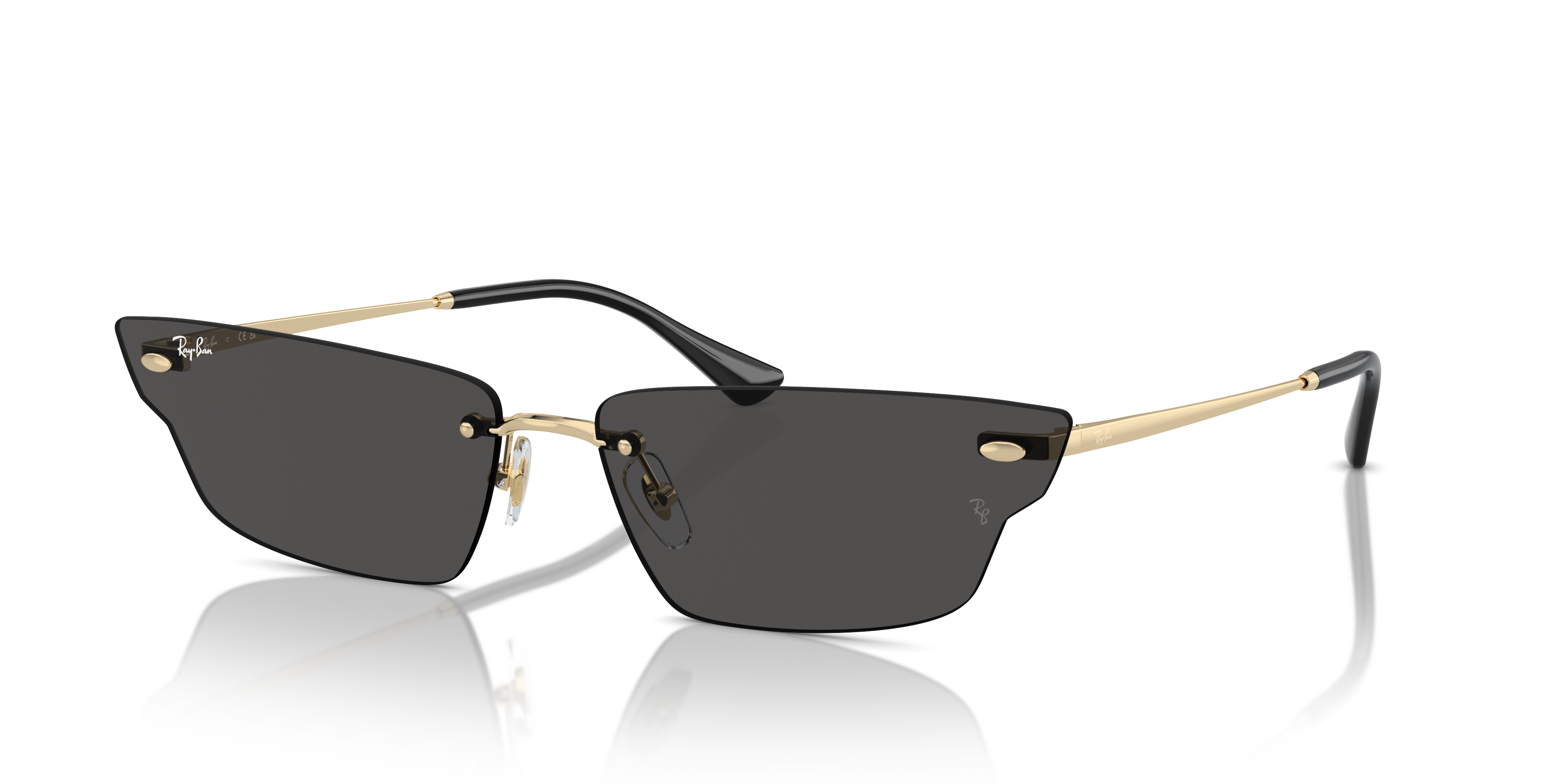 Anh Bio-based Sunglasses in Light Gold and Dark Grey - RB3731 | Ray-Ban® US
